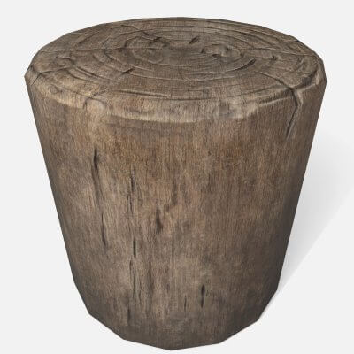 Stump - 3D Model by Dereza