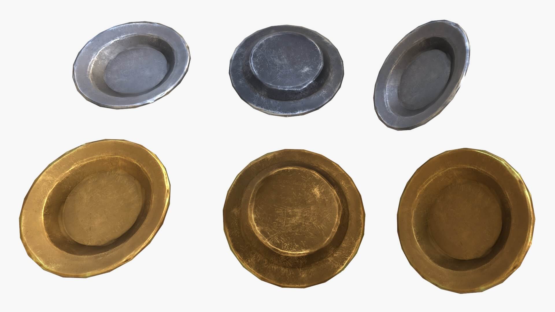 Stylized Dishes Set - 3D Model by Dereza