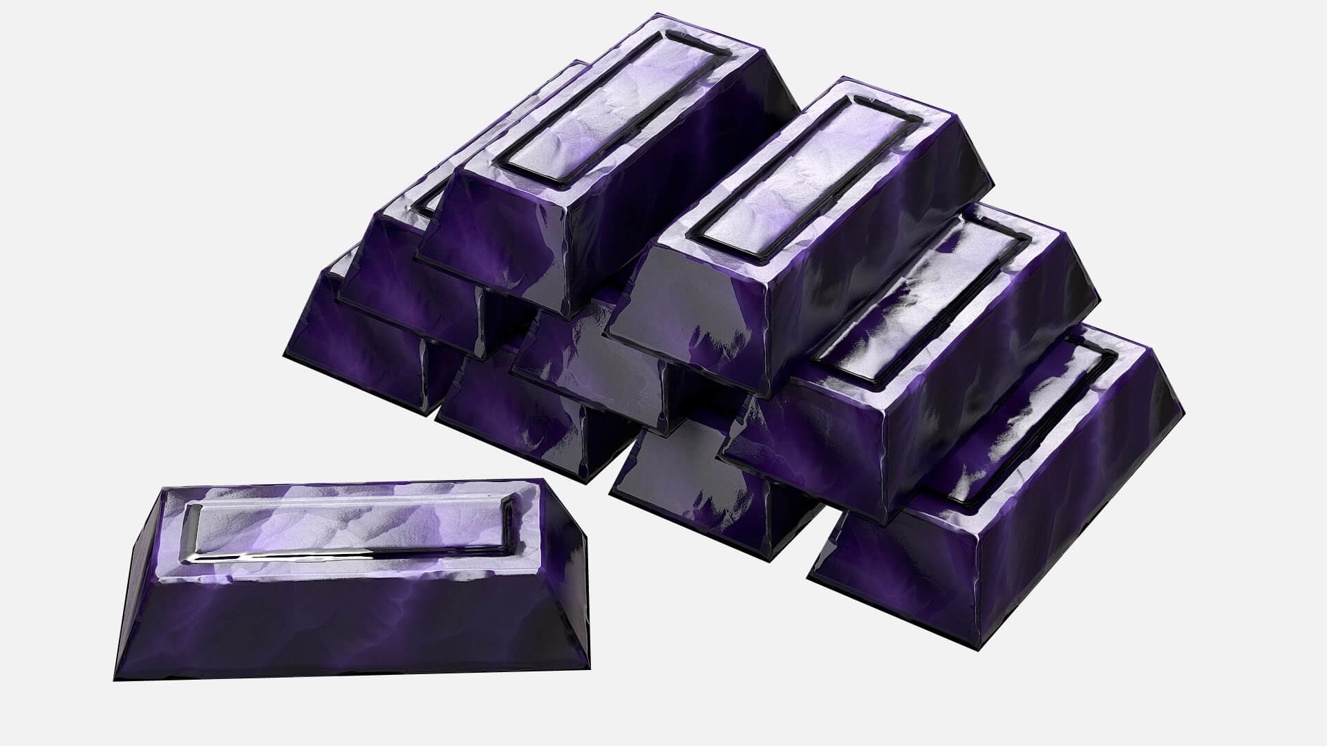 Stylized Ingots Pack - 3D Model by Dereza