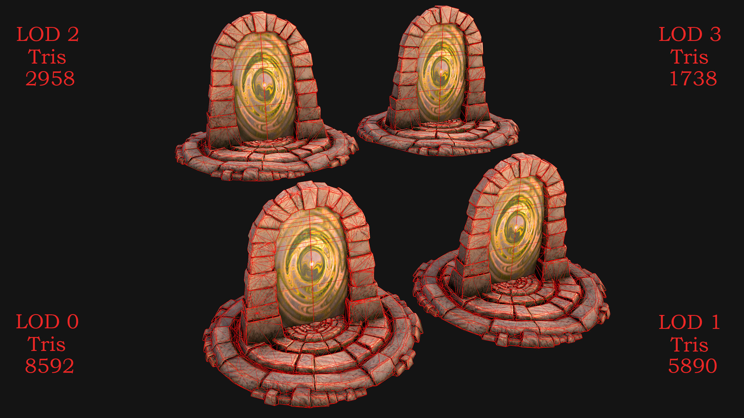 Teleport in The Desert Sand (For Unreal and Unity) - 3D Model by Dereza