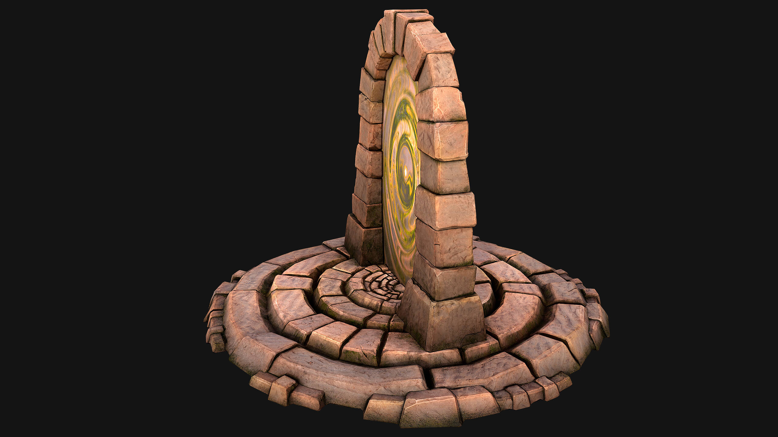 Teleport in The Desert Sand (For Unreal and Unity) - 3D Model by Dereza
