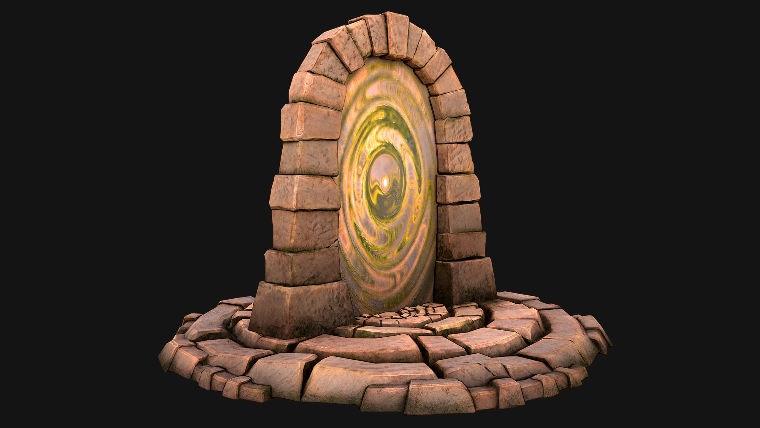 Teleport in The Desert Sand (For Unreal and Unity) - 3D Model by Dereza