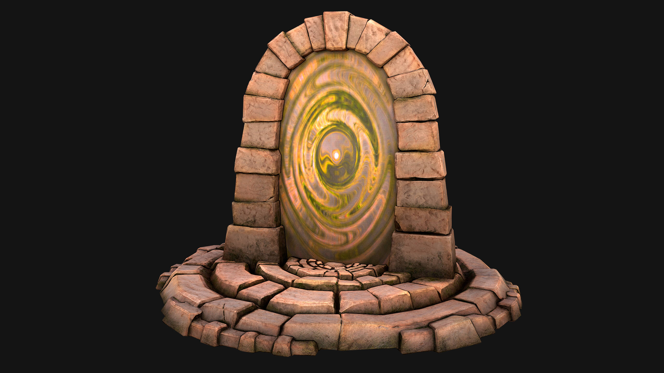 Teleport in The Desert Sand (For Unreal and Unity) - 3D Model by Dereza