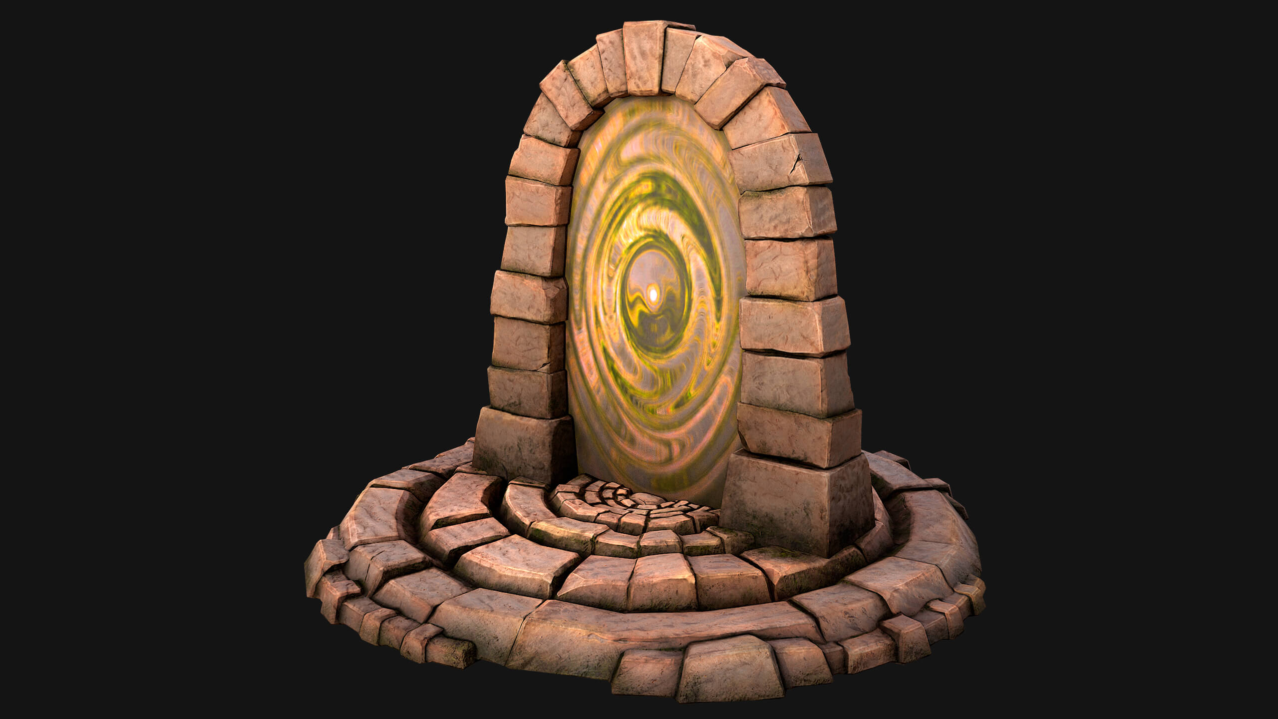 Teleport in The Desert Sand (For Unreal and Unity) - 3D Model by Dereza