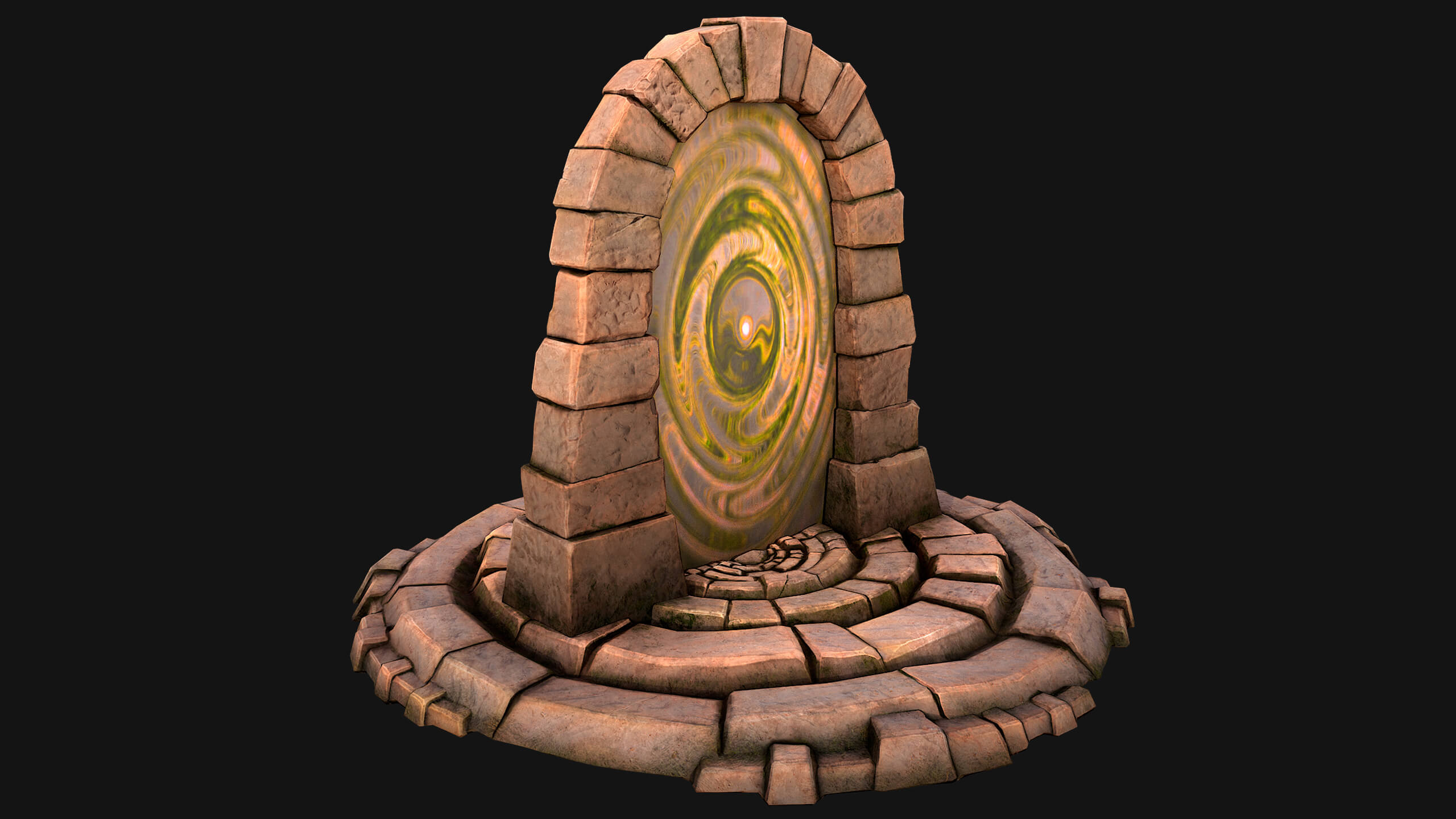 Teleport in The Desert Sand (For Unreal and Unity) - 3D Model by Dereza