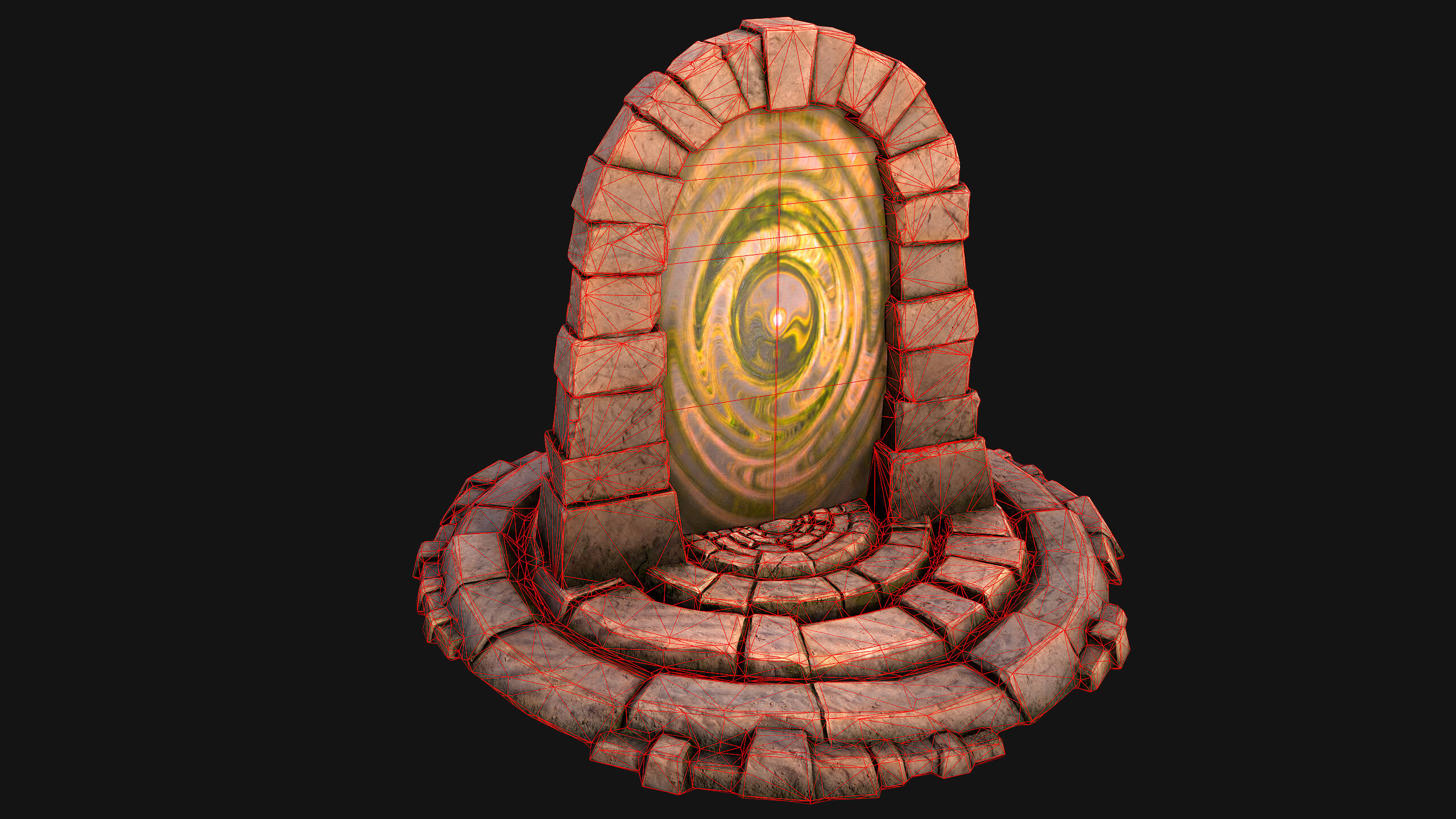 Teleport in The Desert Sand (For Unreal and Unity) - 3D Model by Dereza