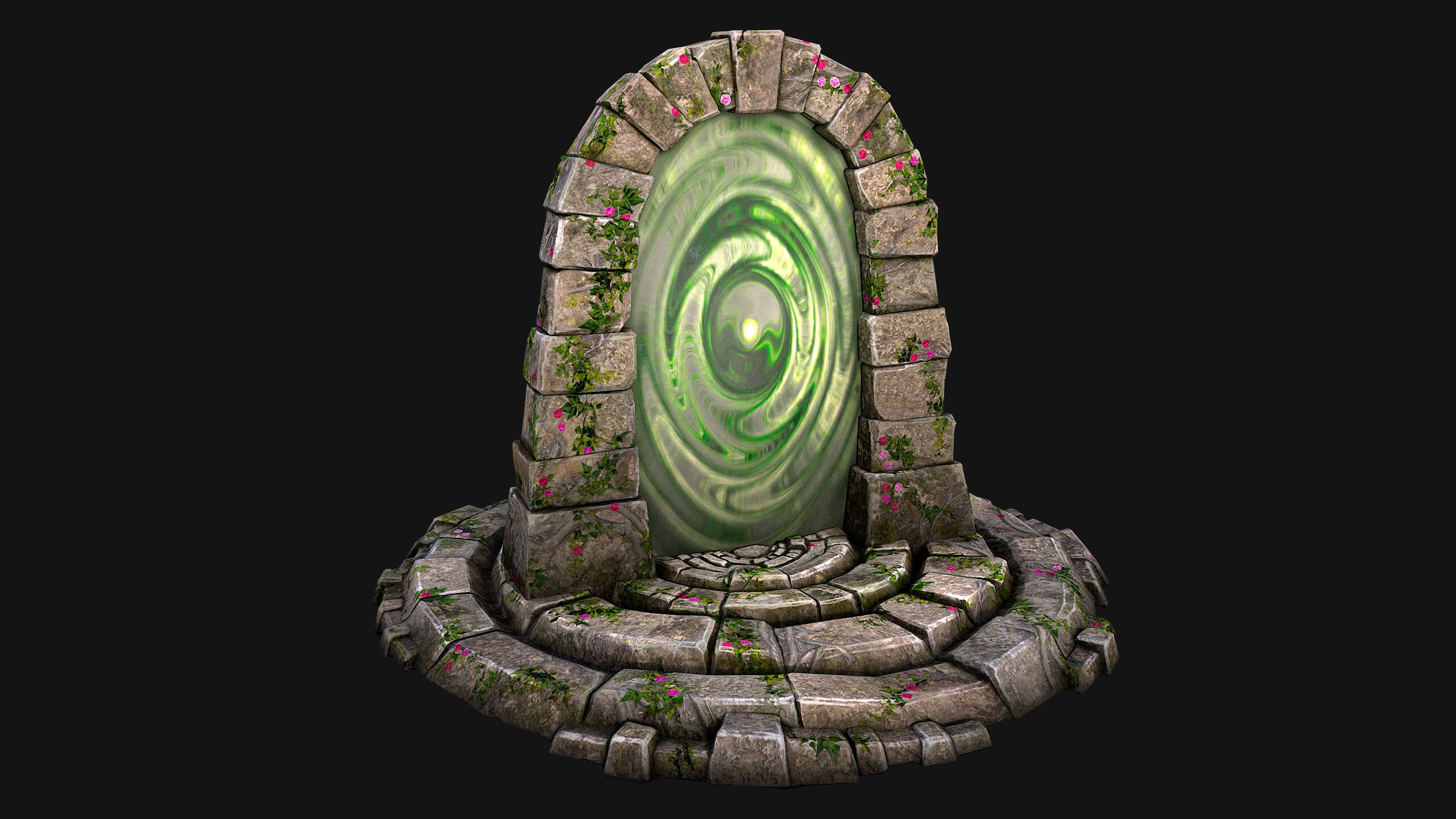 Teleport Portal in The Forest for Unreal and Unity - 3D Model by Dereza