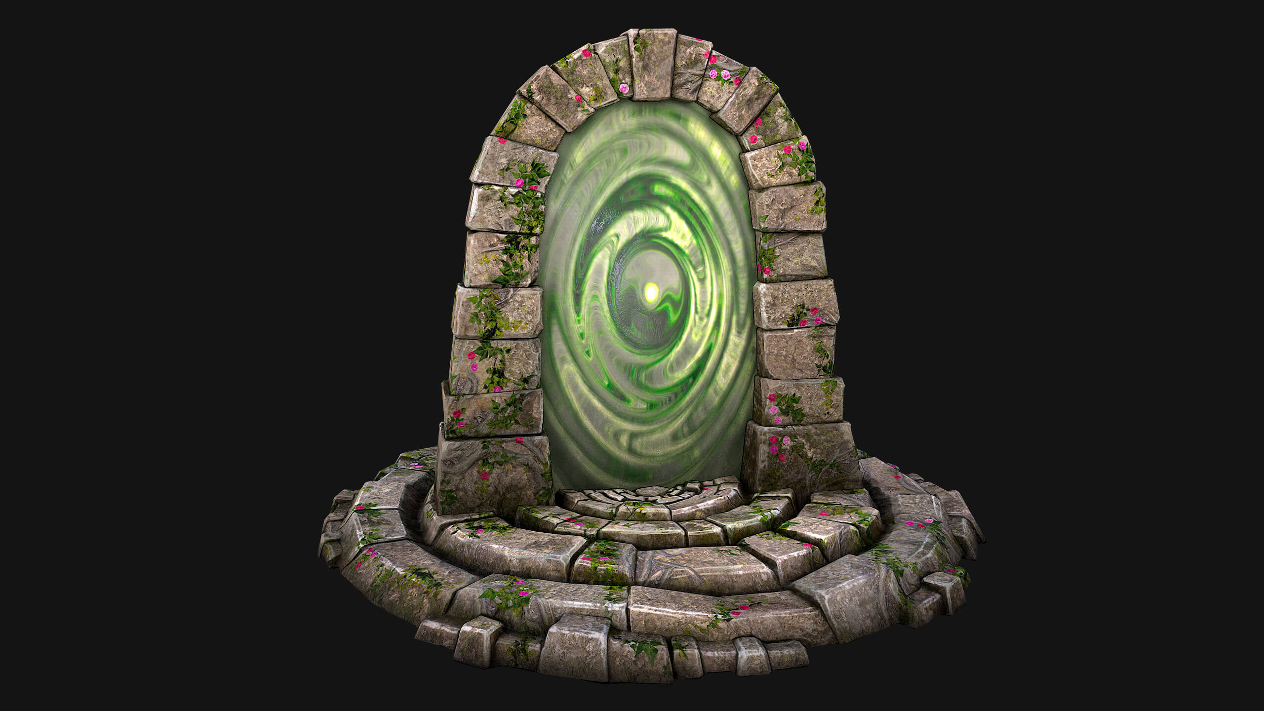 Teleport Portal in The Forest for Unreal and Unity - 3D Model by Dereza