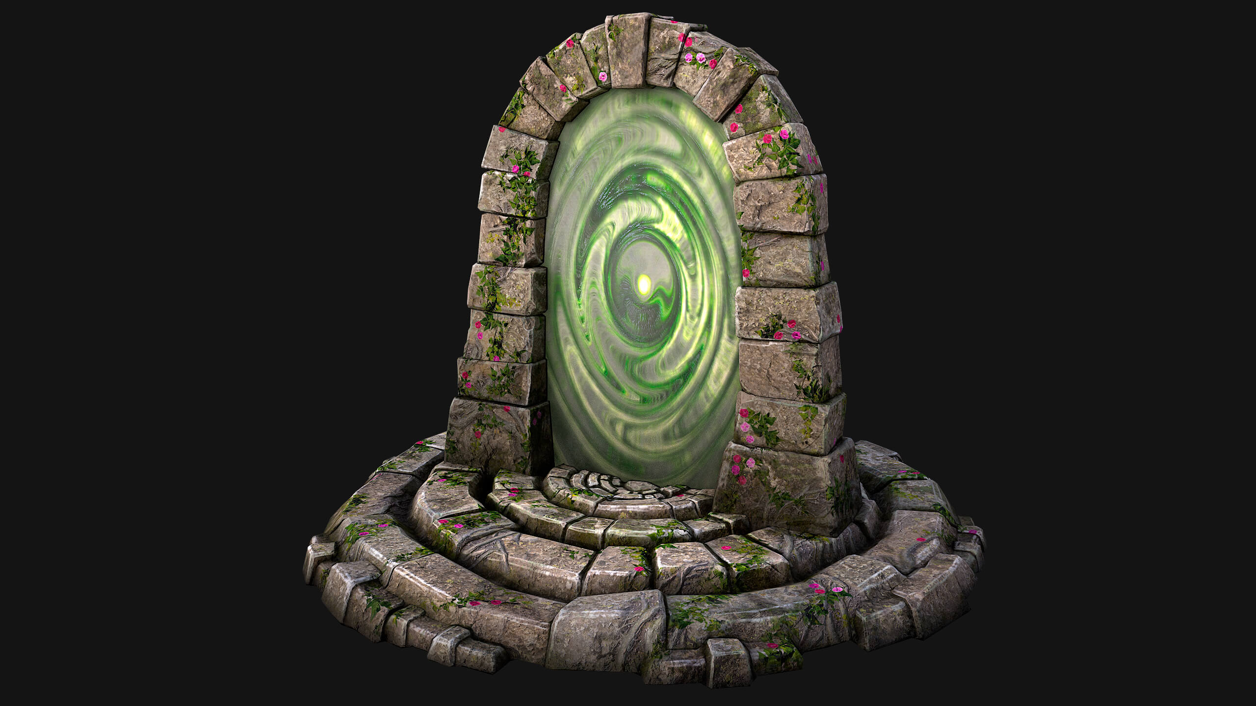 Teleport Portal in The Forest for Unreal and Unity - 3D Model by Dereza