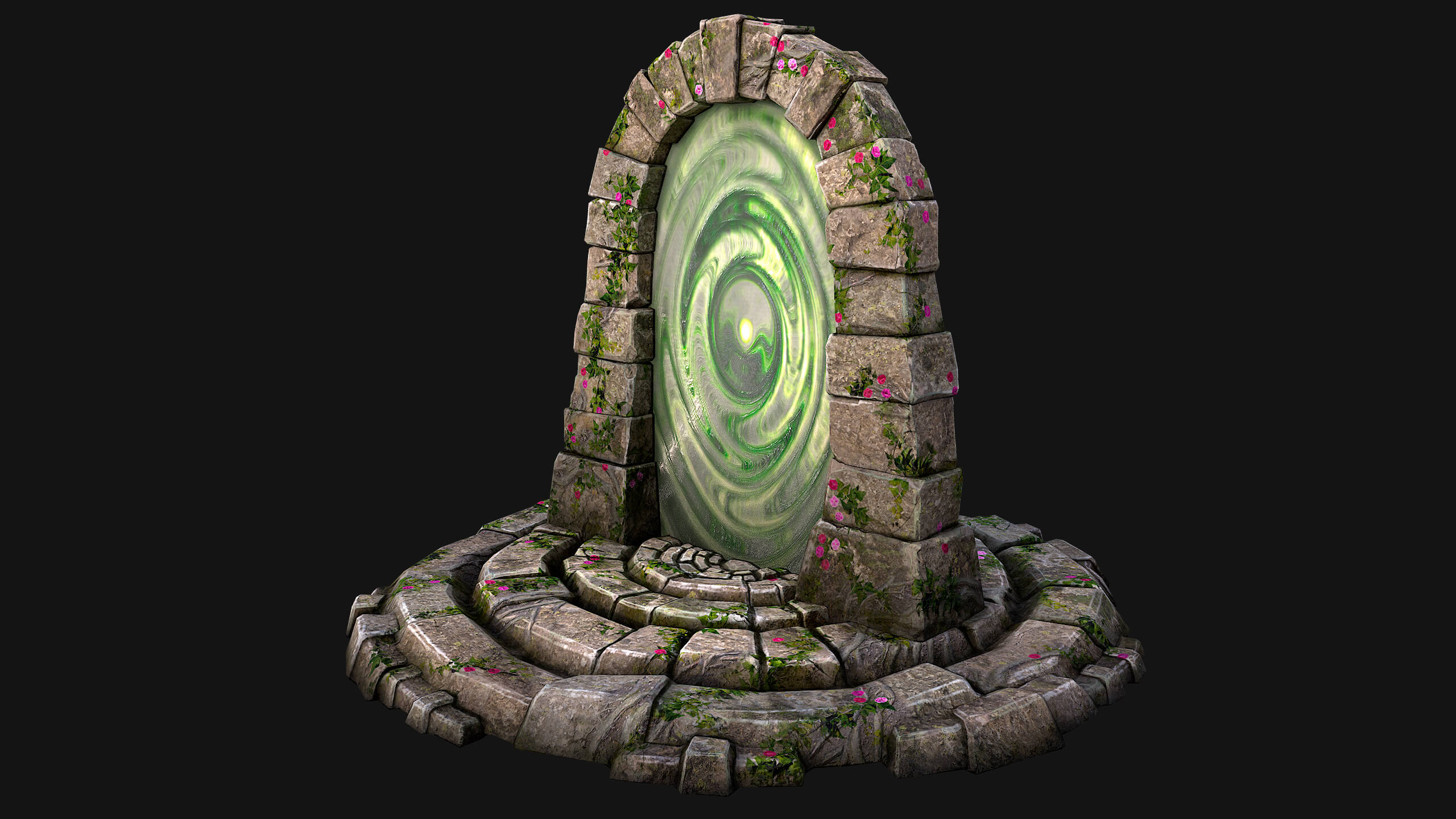 Teleport Portal in The Forest for Unreal and Unity - 3D Model by Dereza