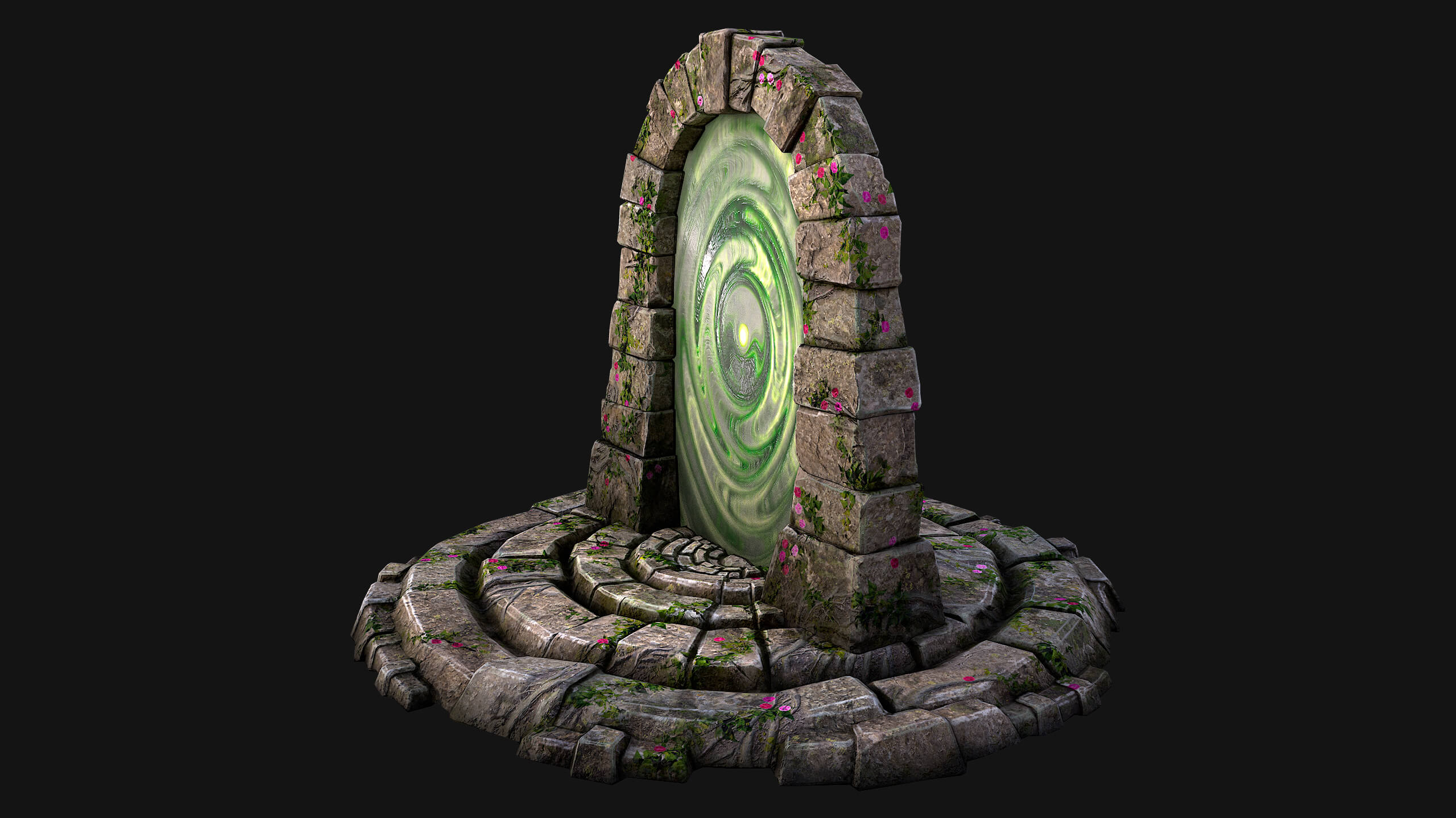 Teleport Portal in The Forest for Unreal and Unity - 3D Model by Dereza