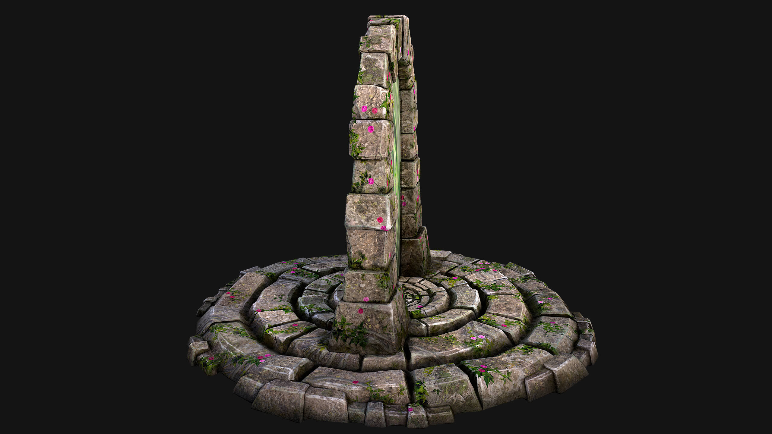 Teleport Portal in The Forest for Unreal and Unity - 3D Model by Dereza