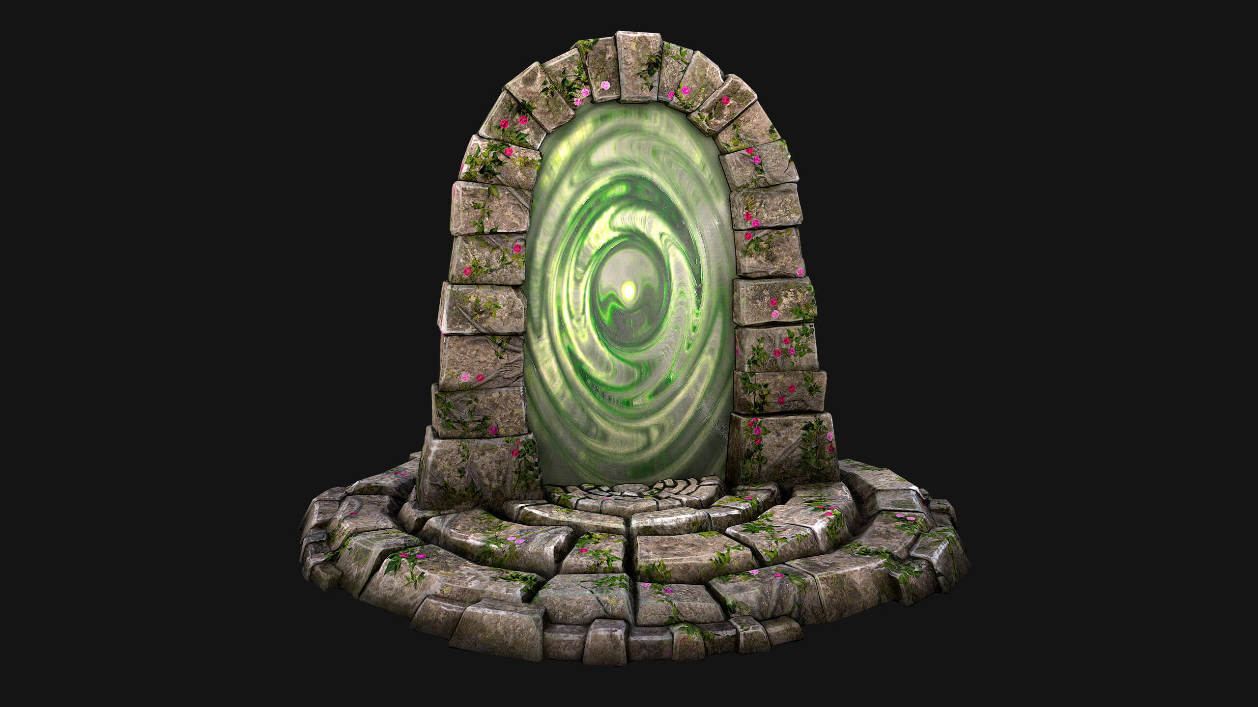 Teleport Portal in The Forest for Unreal and Unity - 3D Model by Dereza