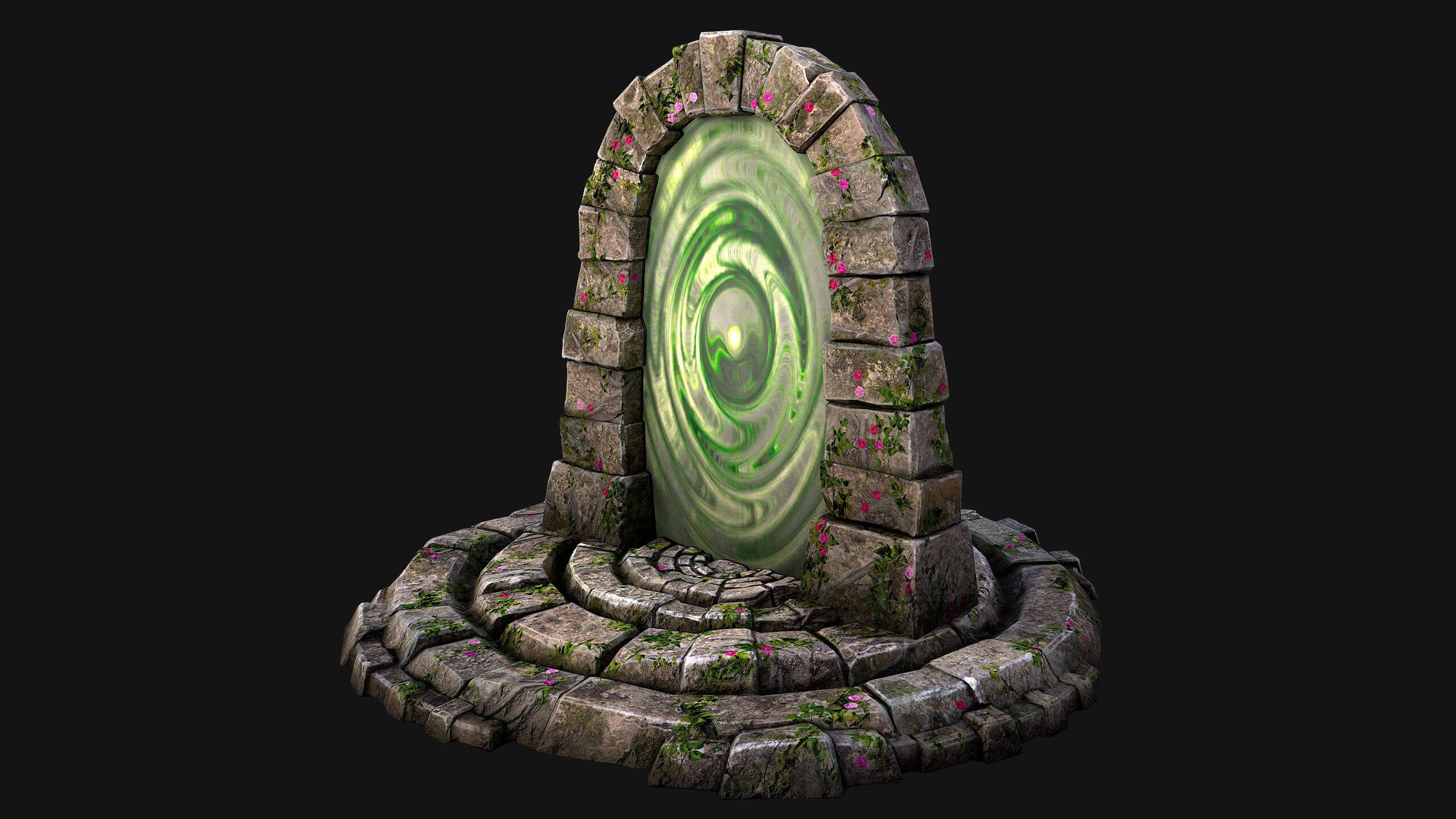 Teleport Portal in The Forest for Unreal and Unity - 3D Model by Dereza