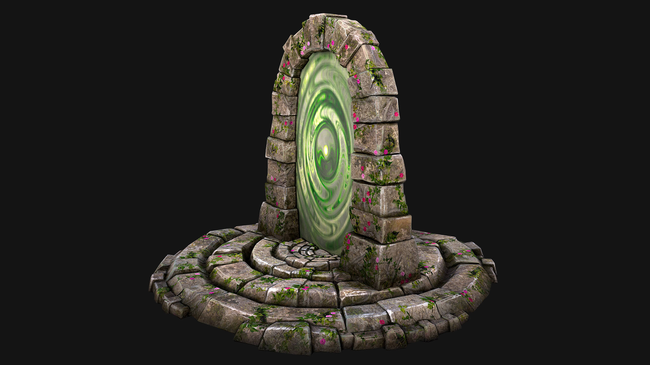 Teleport Portal in The Forest for Unreal and Unity - 3D Model by Dereza