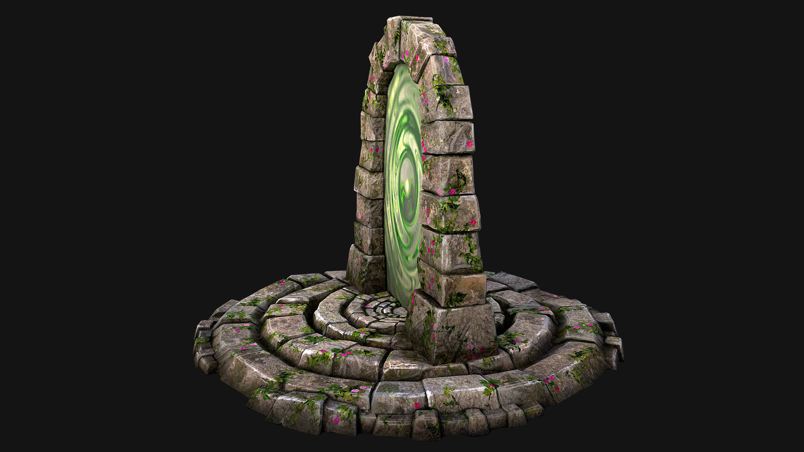 Teleport Portal in The Forest for Unreal and Unity - 3D Model by Dereza