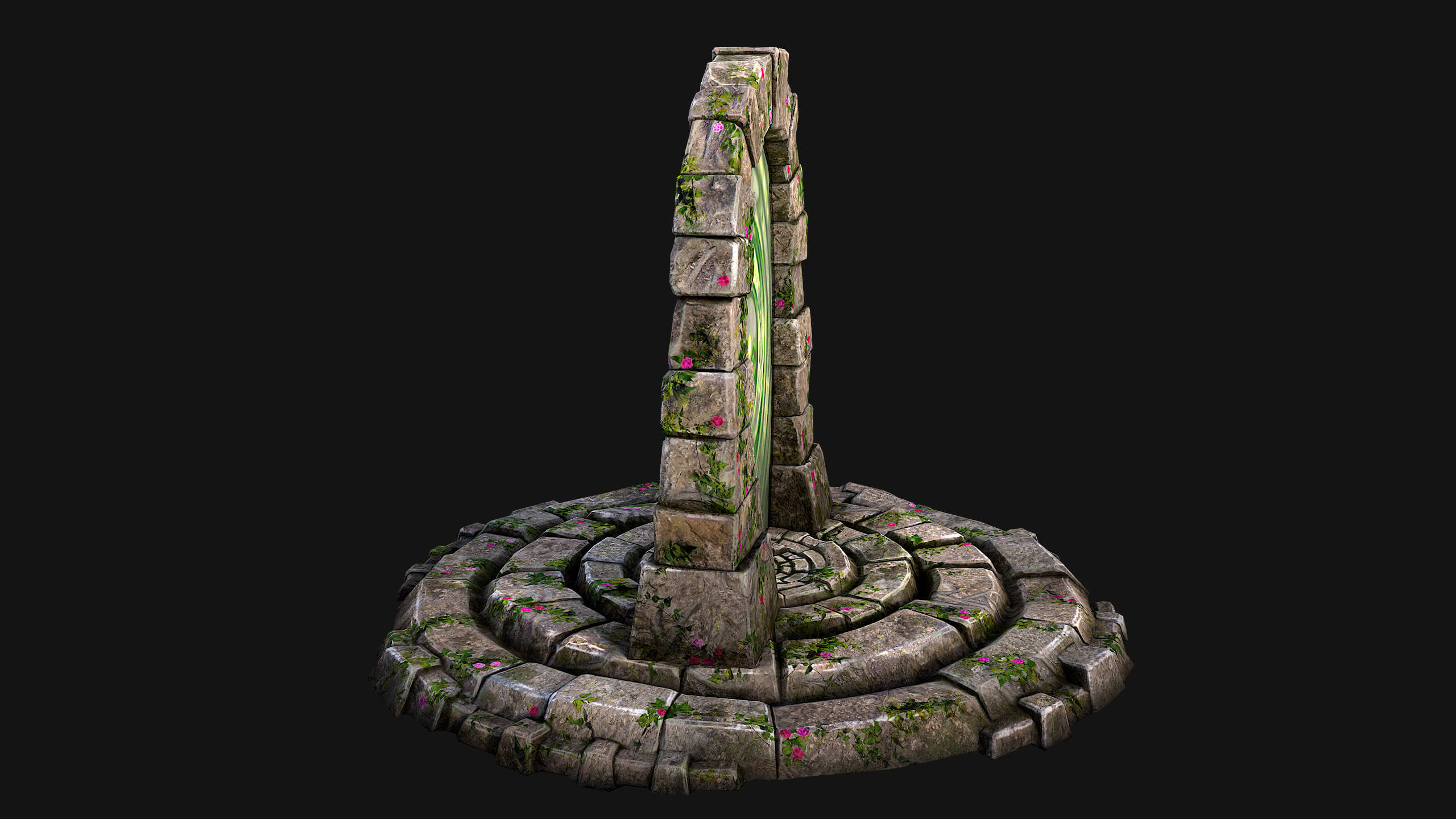 Teleport Portal in The Forest for Unreal and Unity - 3D Model by Dereza