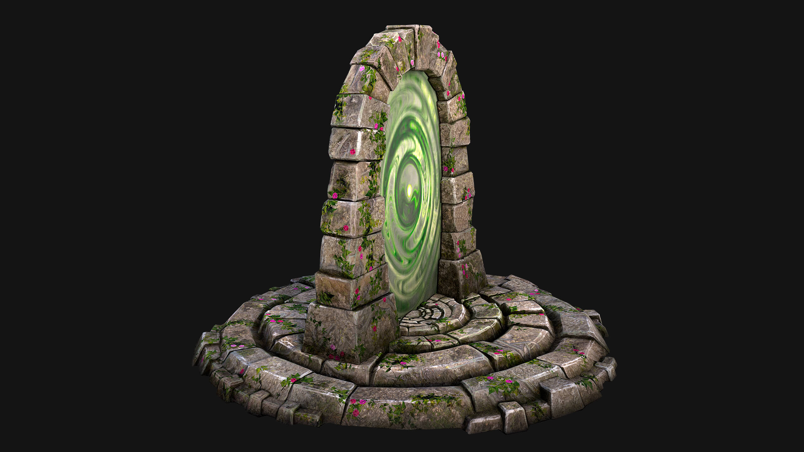 Teleport Portal in The Forest for Unreal and Unity - 3D Model by Dereza