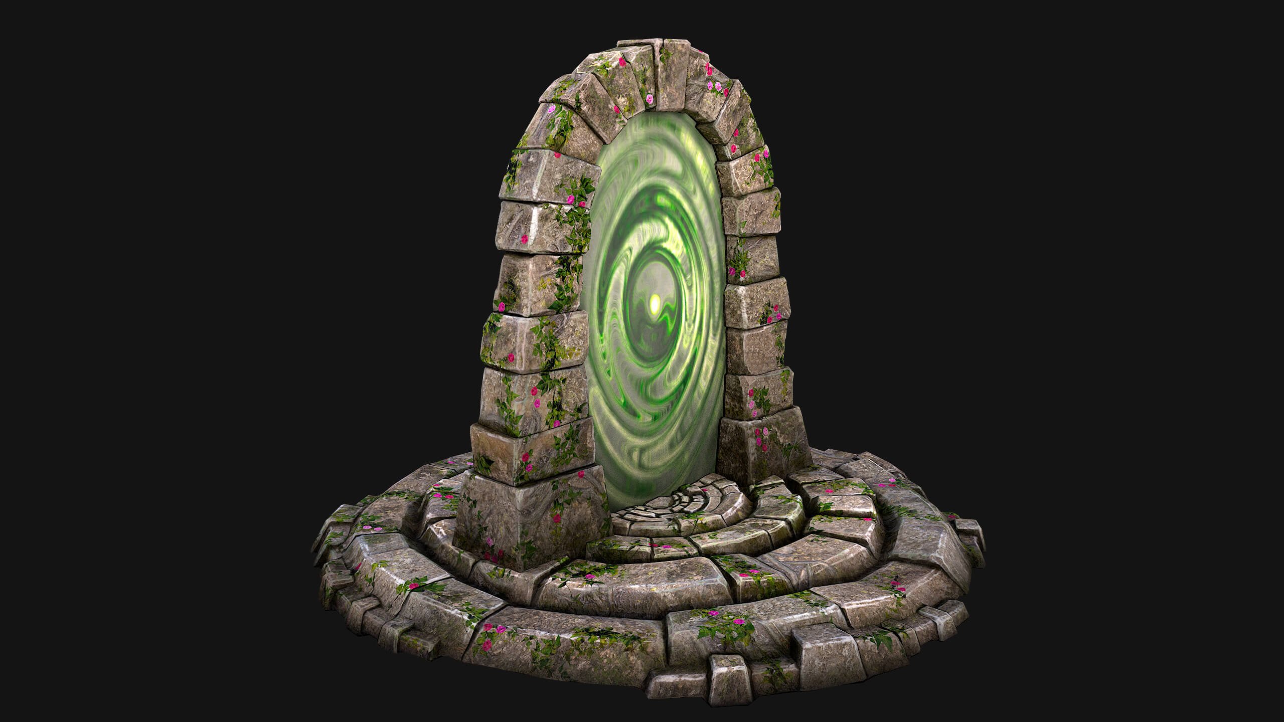 Teleport Portal in The Forest for Unreal and Unity - 3D Model by Dereza
