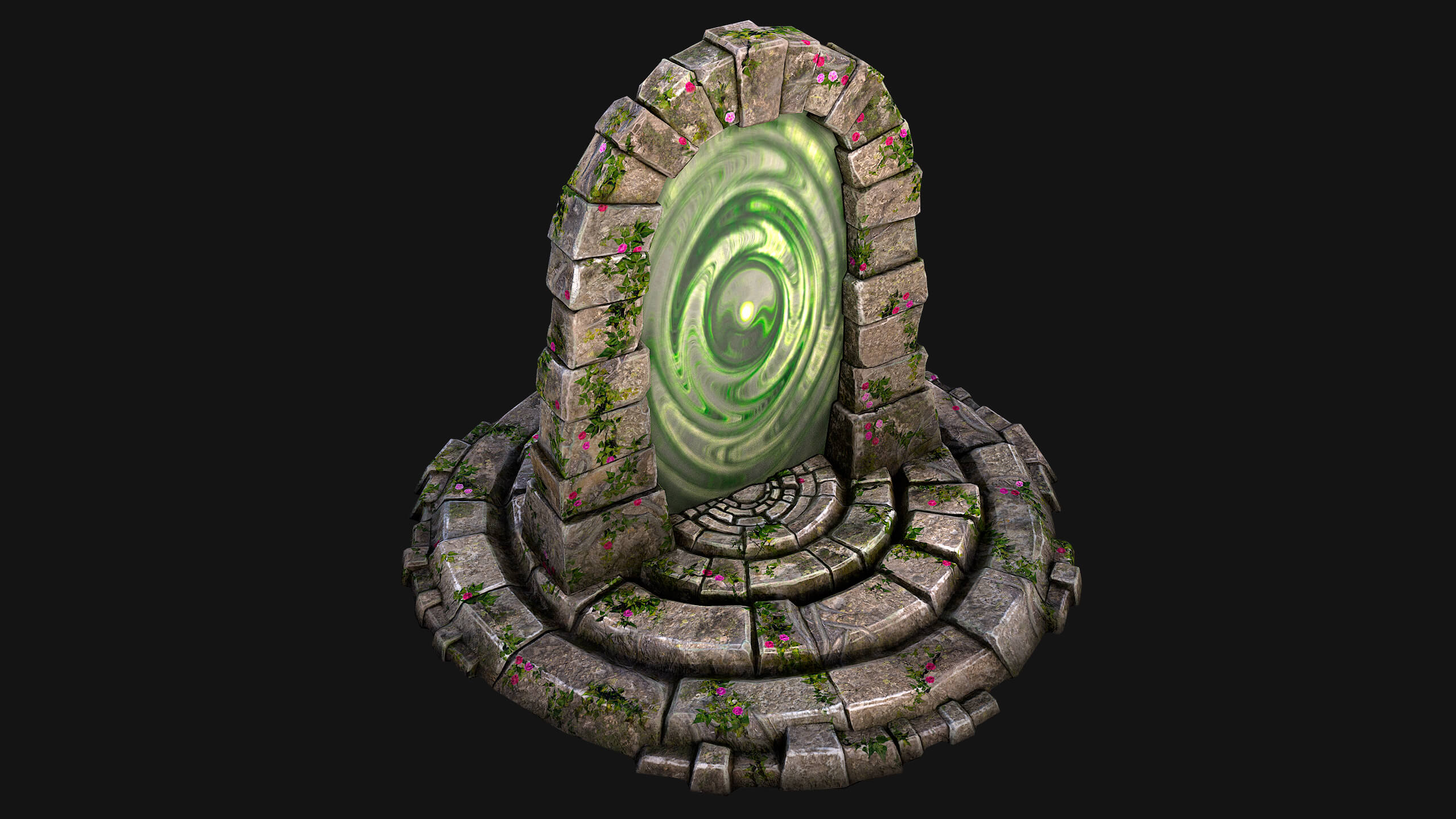 Teleport Portal in The Forest for Unreal and Unity - 3D Model by Dereza