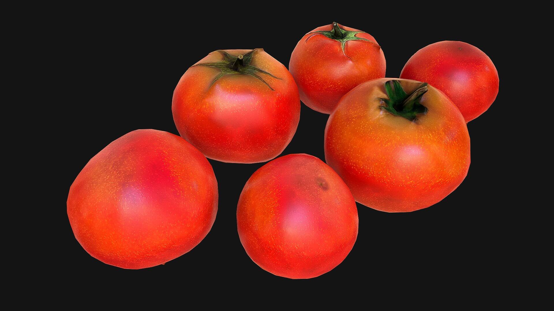 Tomatoes - 3D Model by Dereza
