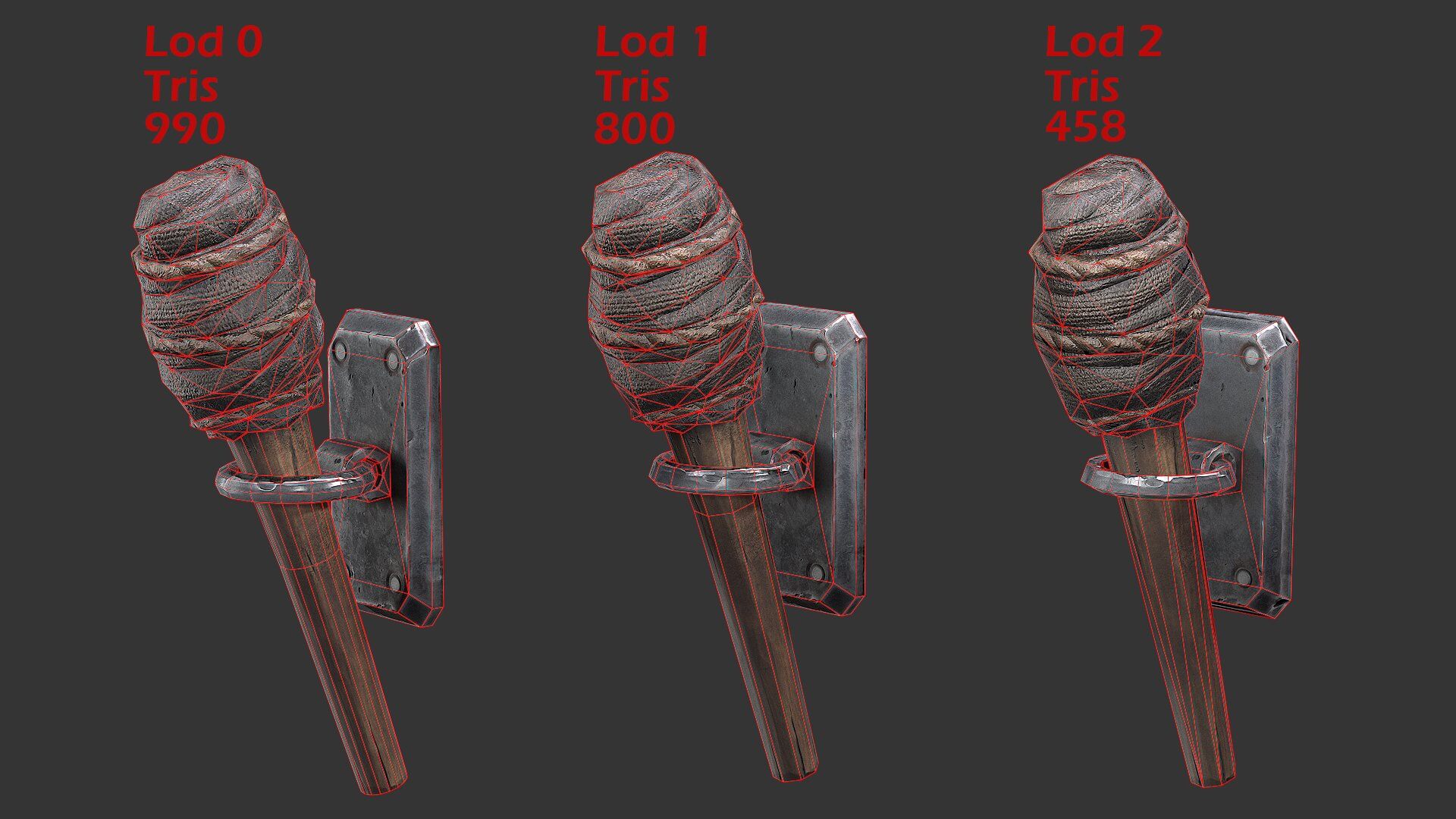 Torch Lighting Pack - 3D Model by Dereza