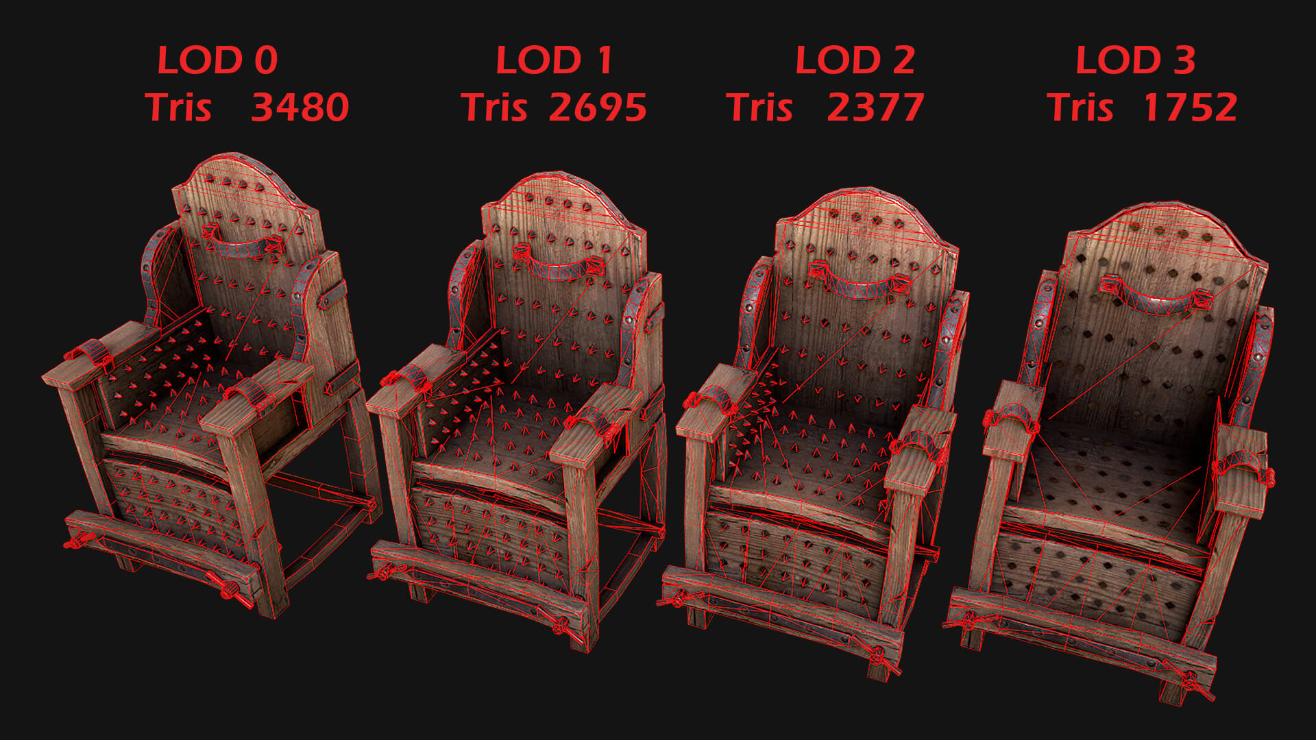 Torture Chair - 3D Model by Dereza