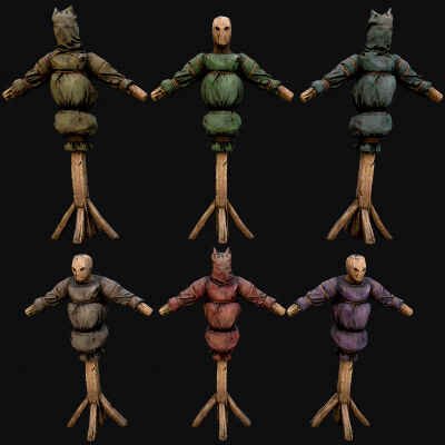 Medieval Wooden Punching Training Dummy Mannequin - 3D Model by Dereza