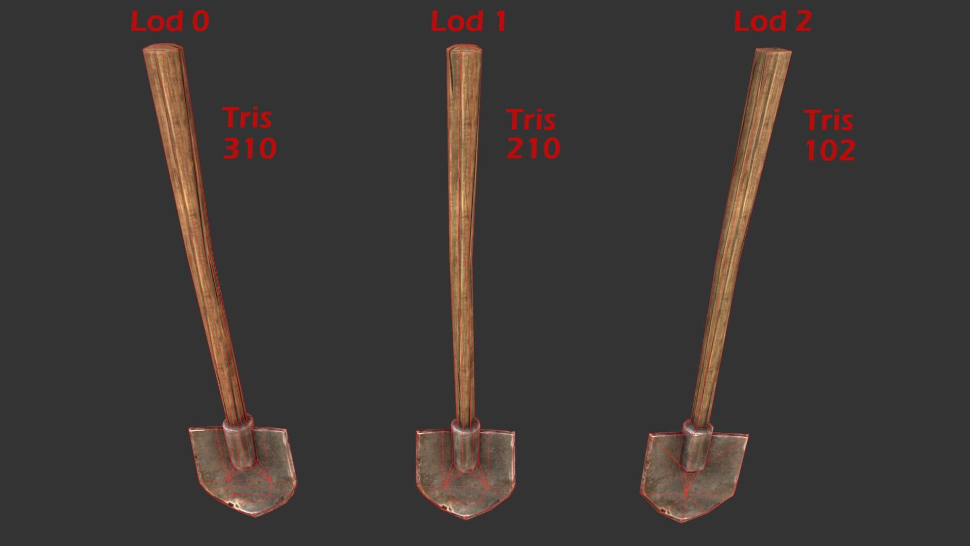 Treasure Digger Set - 3D Model by Dereza