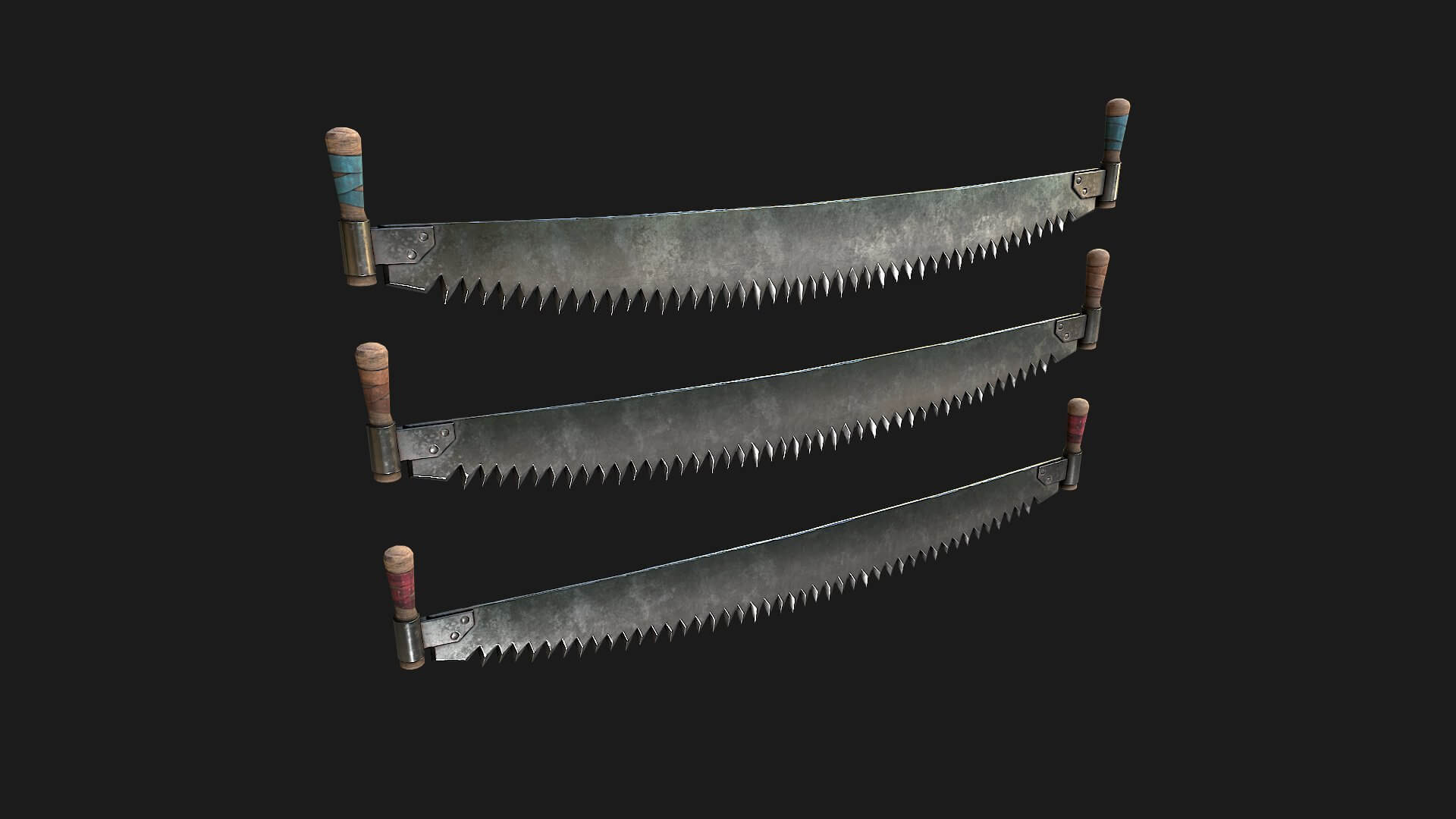 Two Man Saw - 3D Model by Dereza