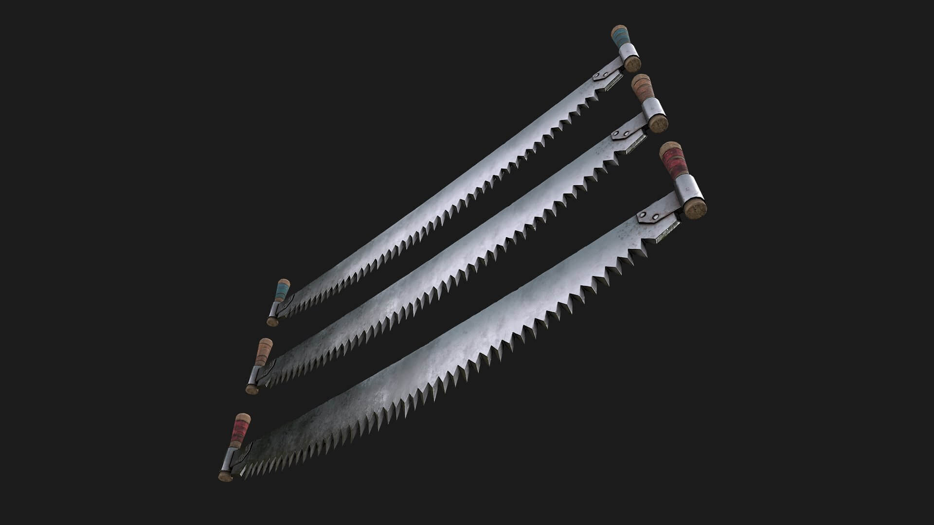 Two Man Saw - 3D Model by Dereza