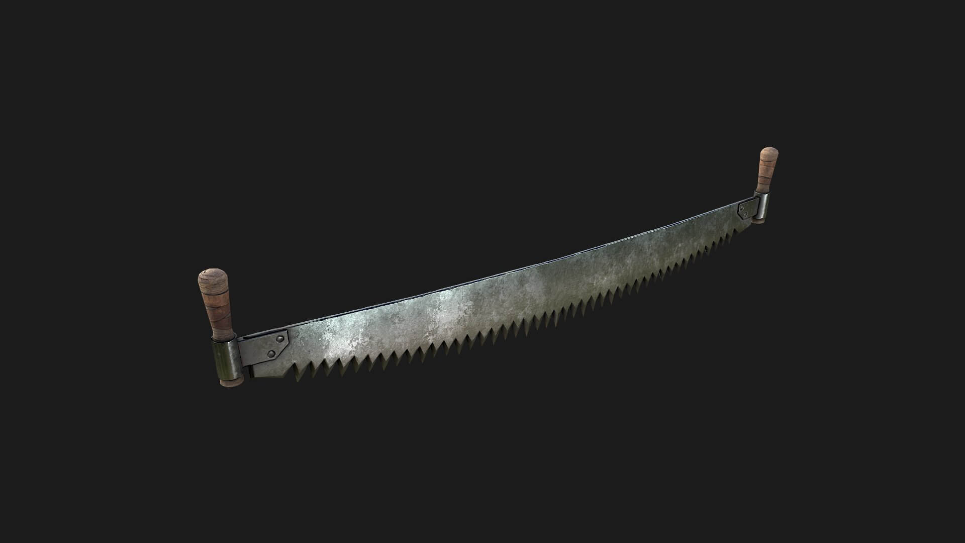 Two Man Saw - 3D Model by Dereza