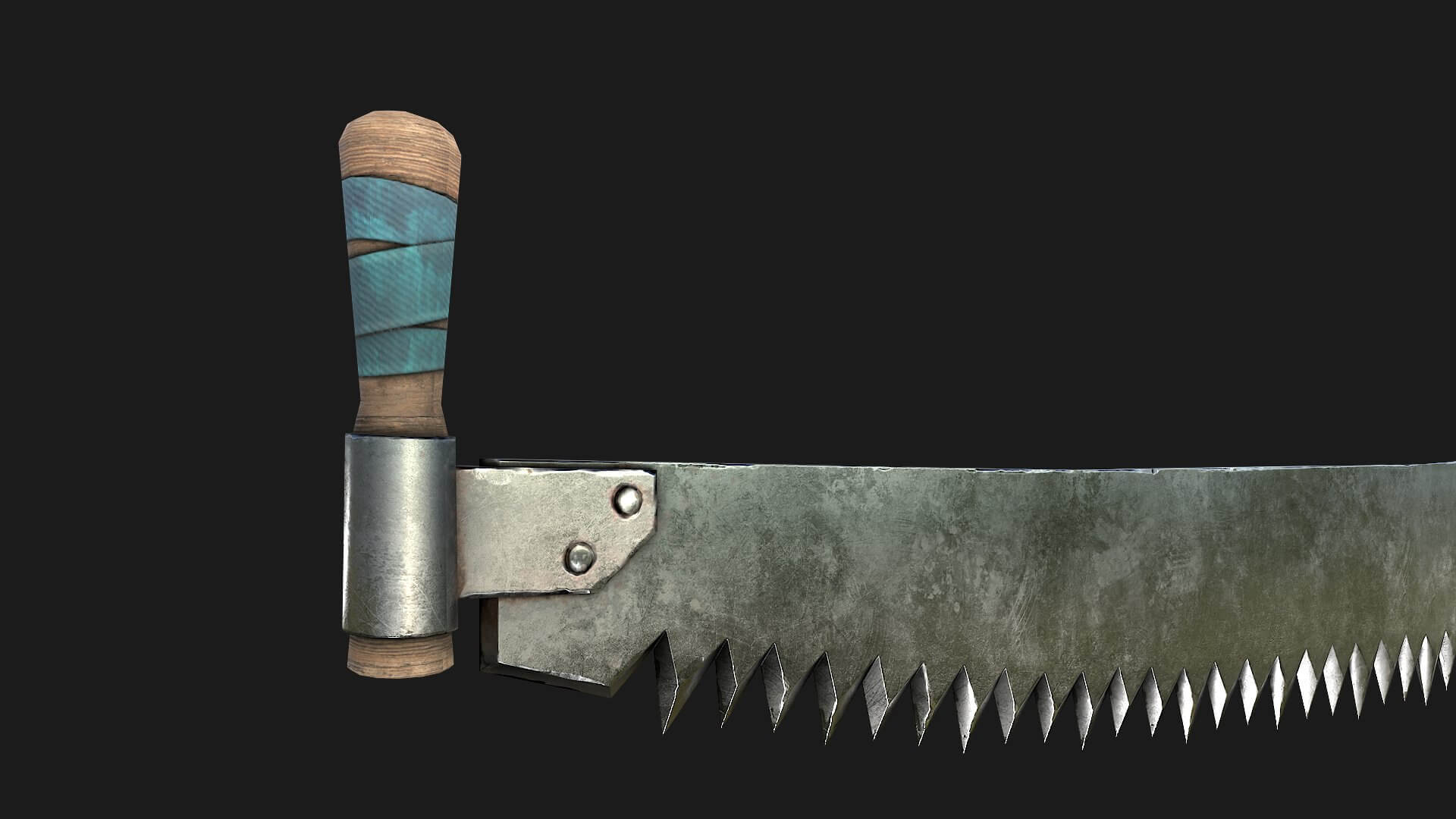 Two Man Saw - 3D Model by Dereza