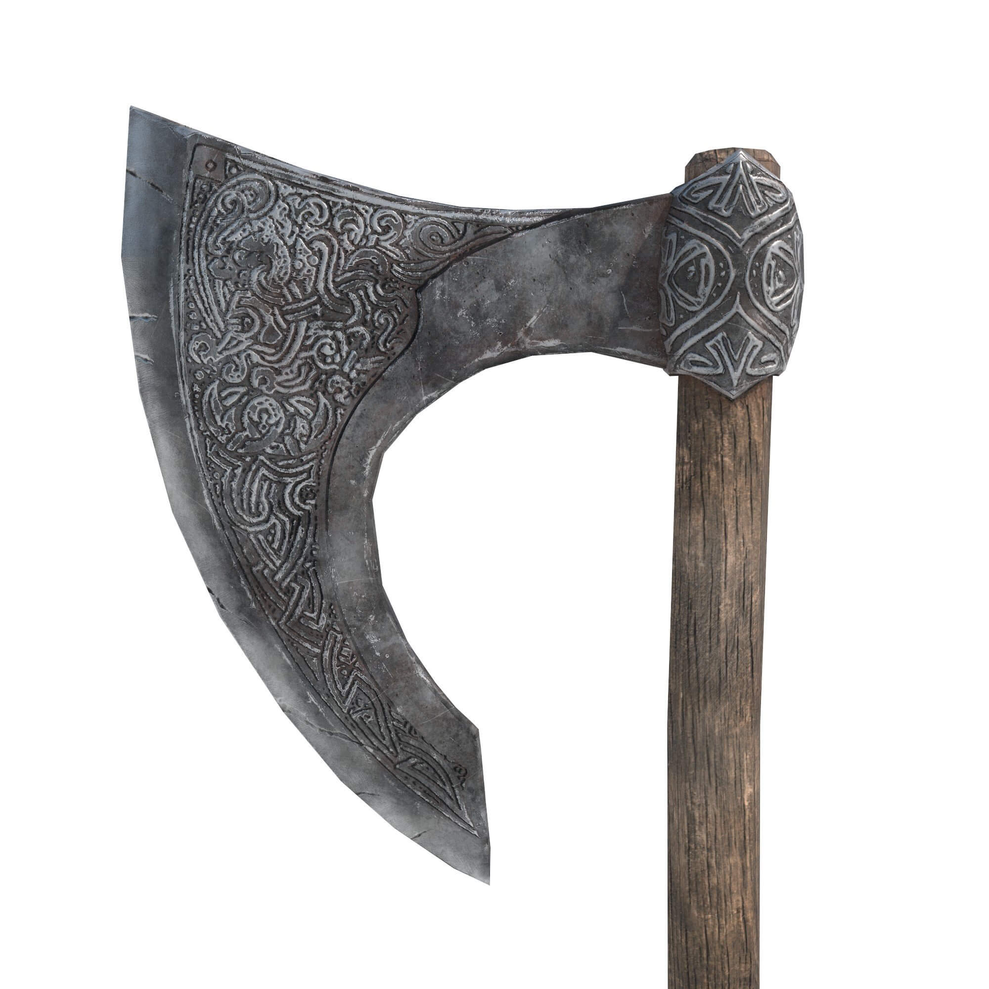 Viking Axe - 3D Model by Dereza