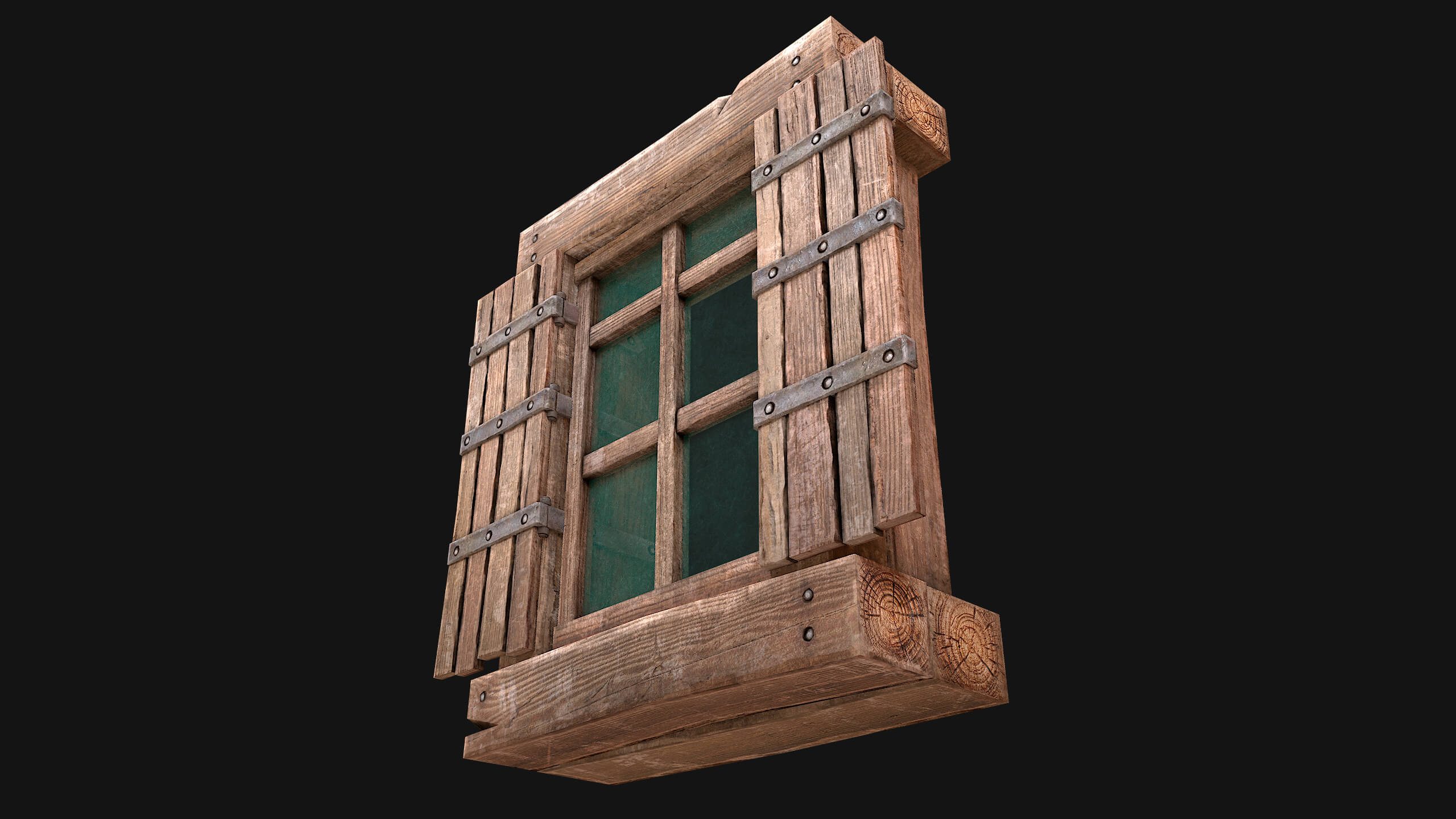 Medieval Windows Set - 3D Model by Dereza