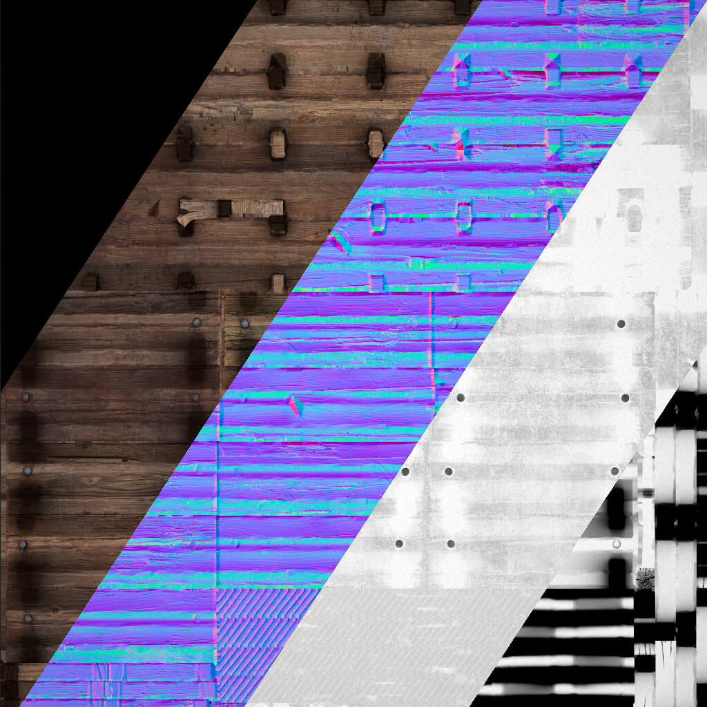 Wooden Castle Fort Walls Modular - 3D Model by Dereza