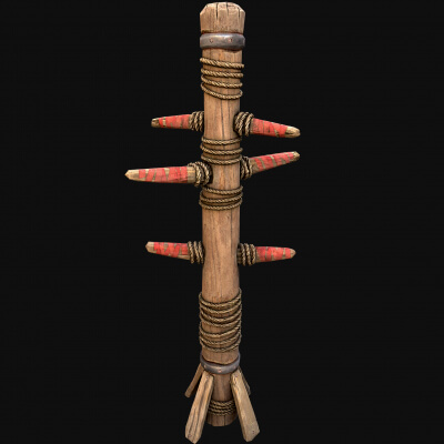 Wooden Medieval Military Combat Training Dummy Tournament - 3D Model by ...