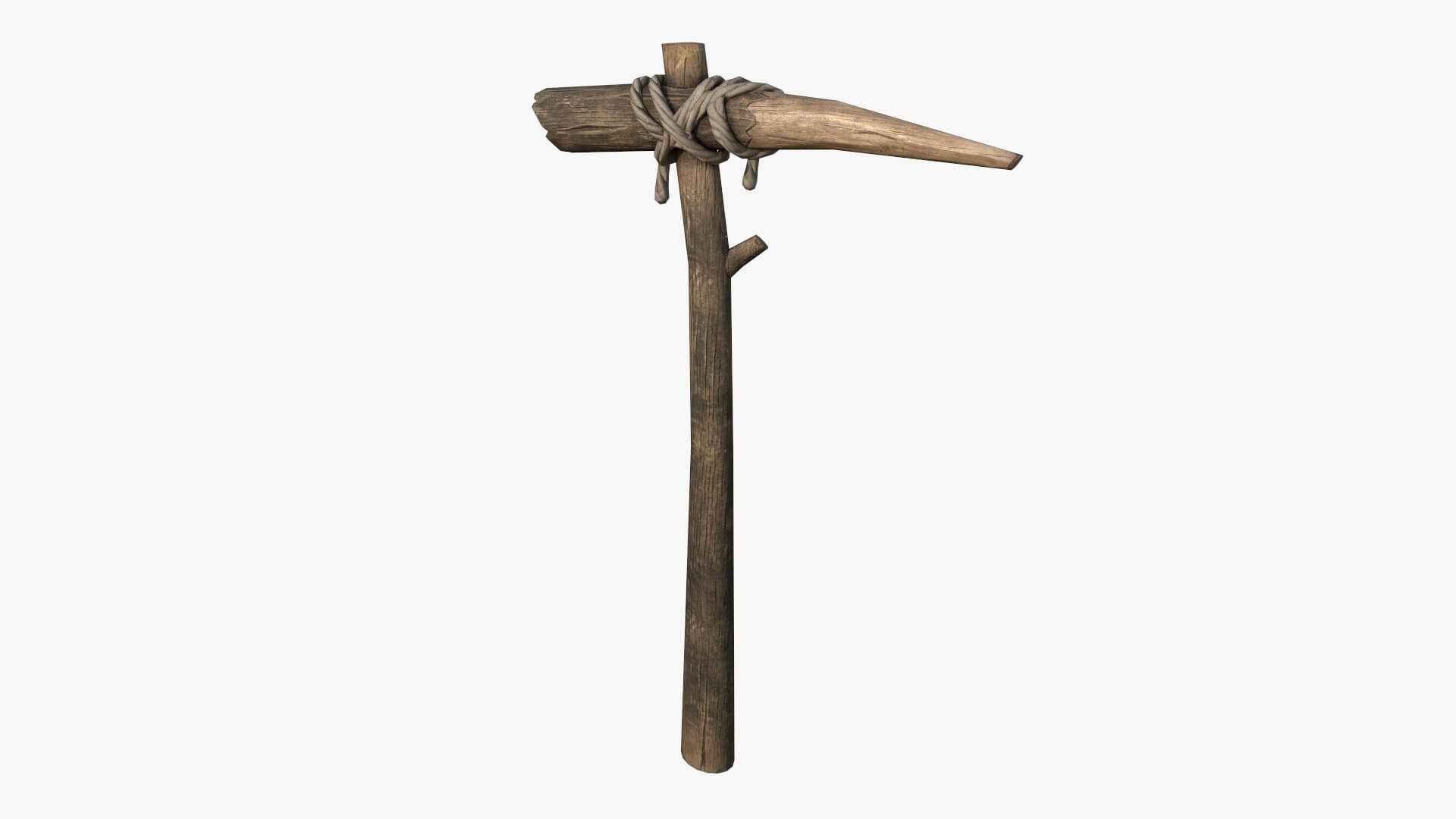 Wooden Pickaxe - 3D Model by Dereza