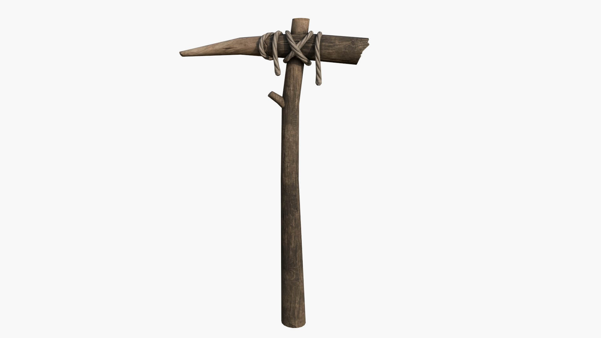 Wooden Pickaxe - 3D Model by Dereza