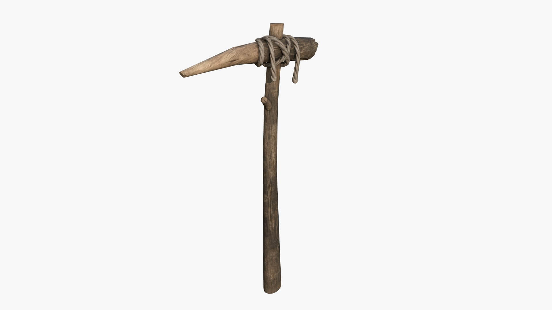 Wooden Pickaxe - 3D Model by Dereza