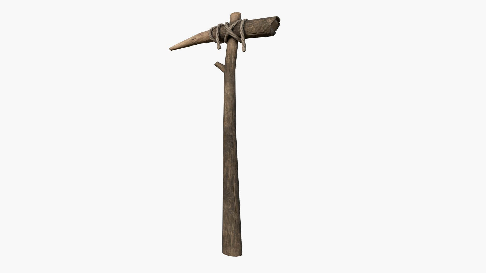 Wooden Pickaxe - 3D Model by Dereza