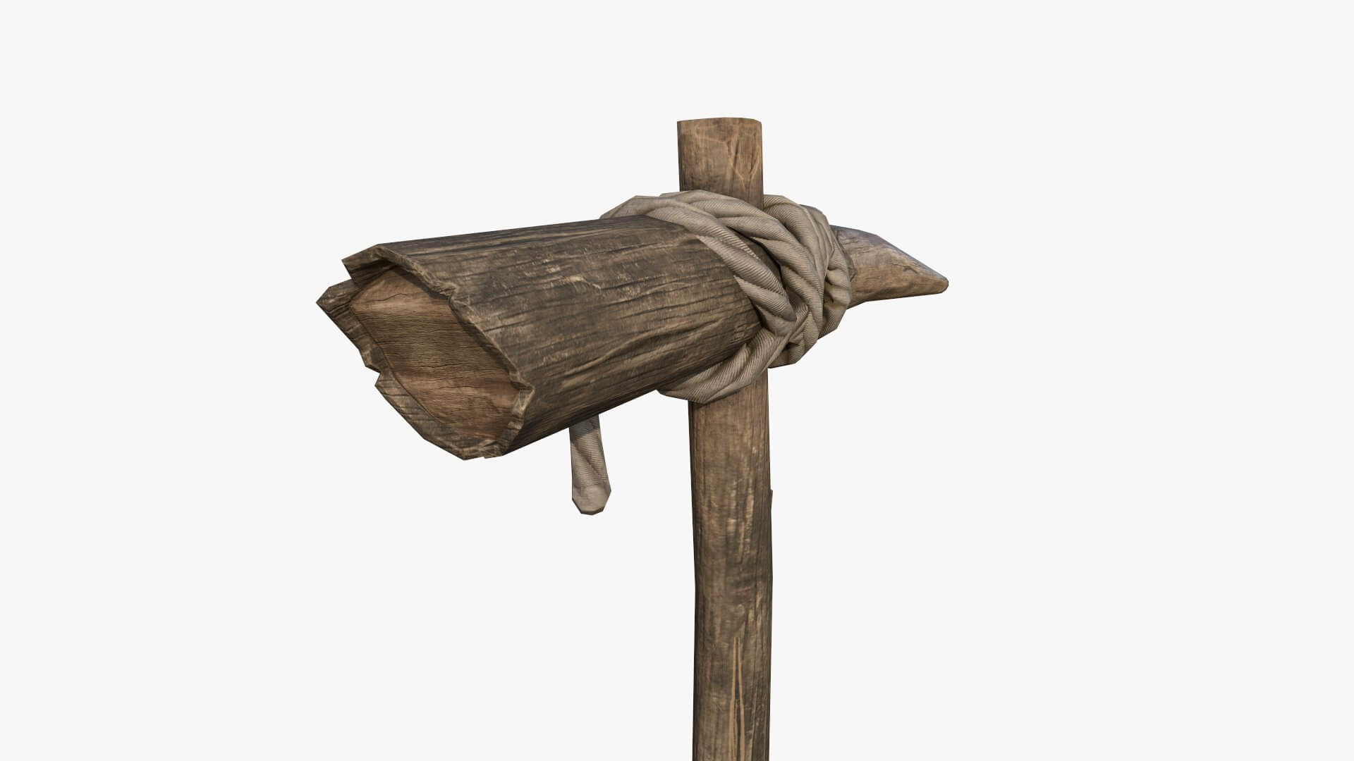 Wooden Pickaxe - 3D Model by Dereza