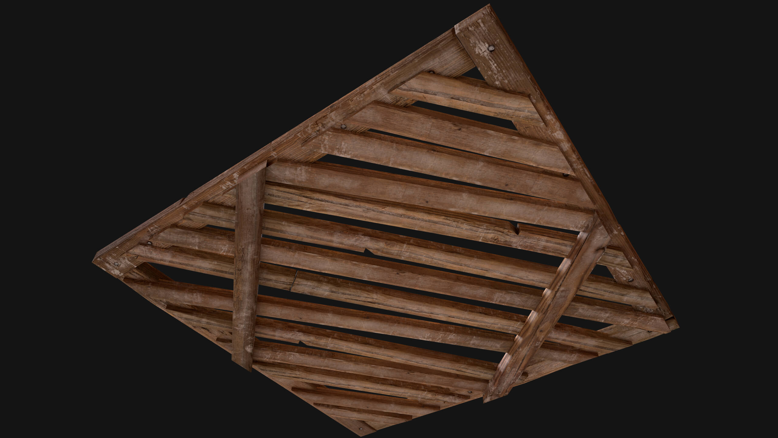 Medieval Wooden Floor Ceiling - 3D Model by Dereza