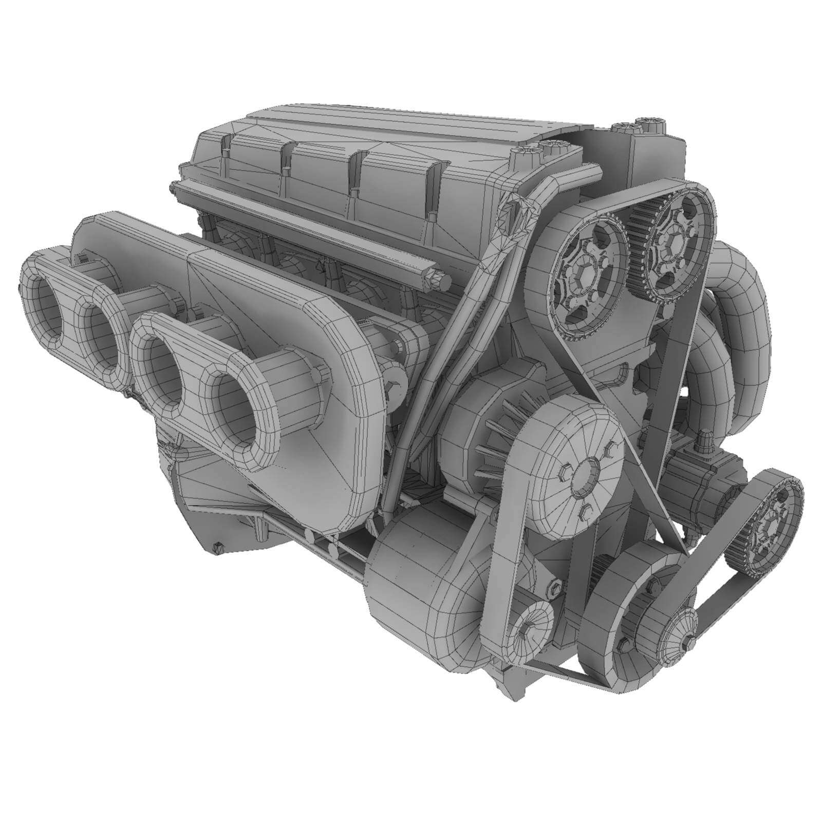 Toyota 4A-GE Formula Atlantic 1.6L Engine 3D Model by Dersin Studio
