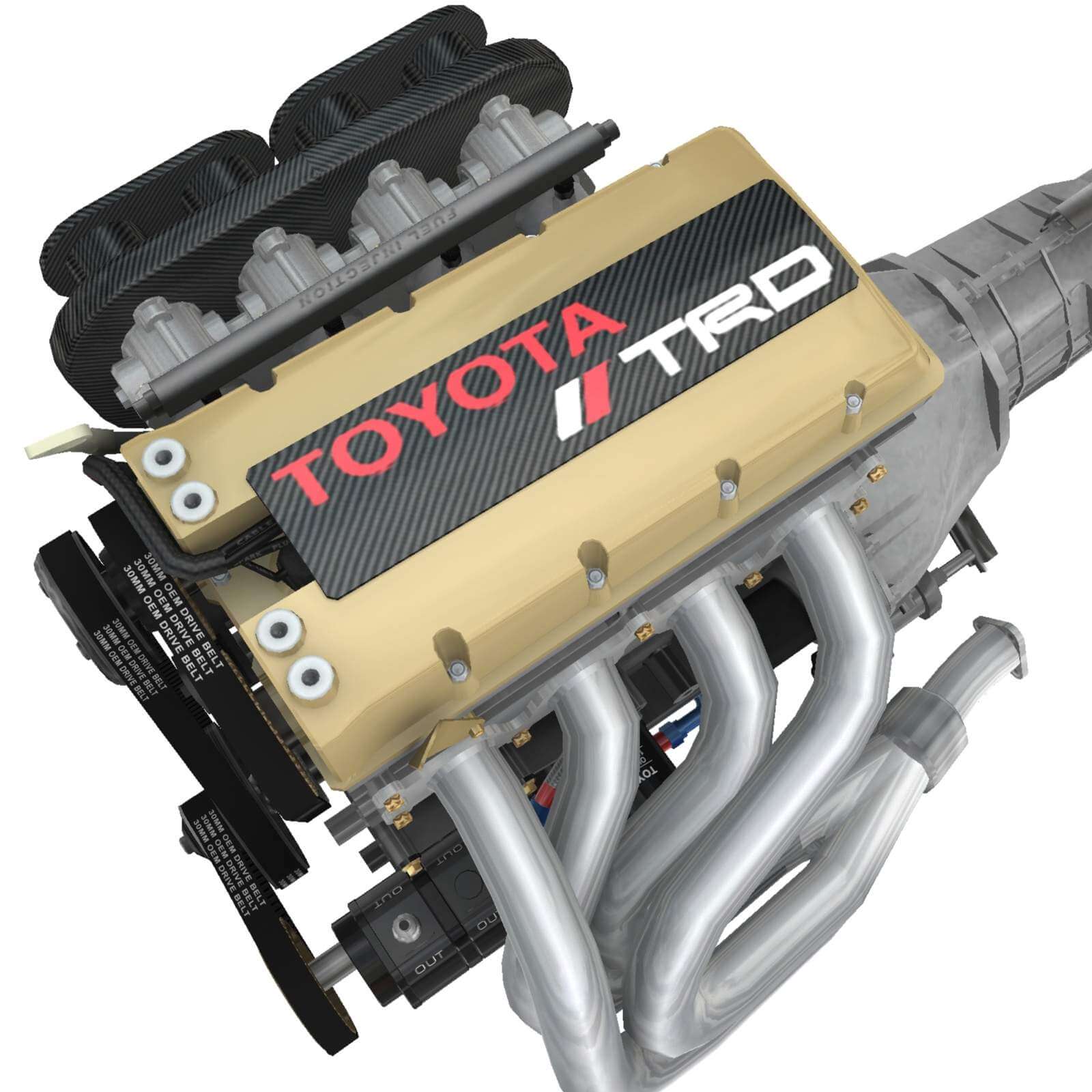 Toyota 4A-GE Formula Atlantic 1.6L Engine 3D Model by Dersin Studio
