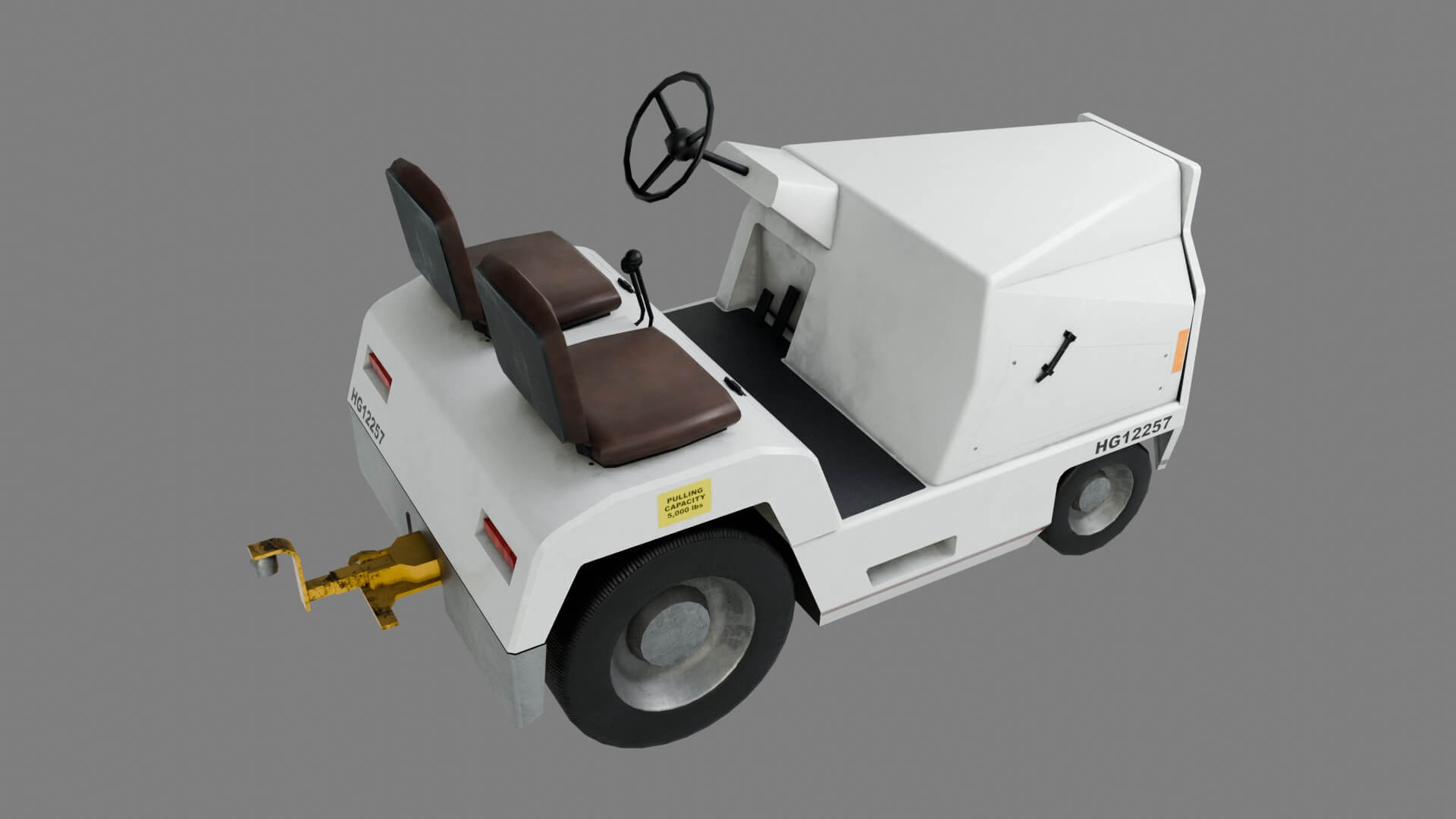 Airport Baggage Tractor - 3D Model by Desertsage