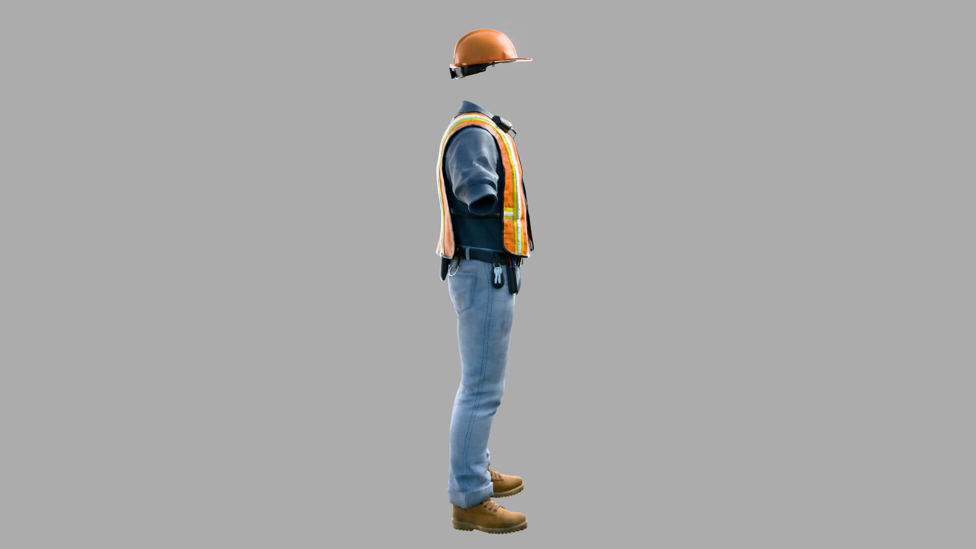 Construction Foreman Outfit - 3D Model by Desertsage