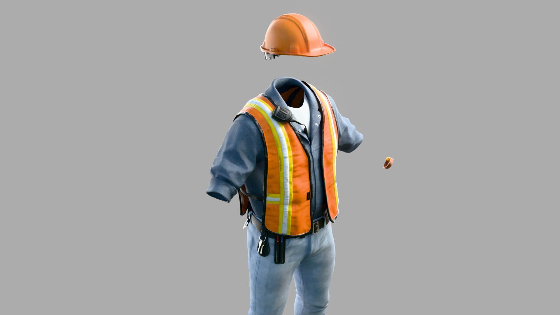 Construction Foreman Outfit - 3D Model by Desertsage