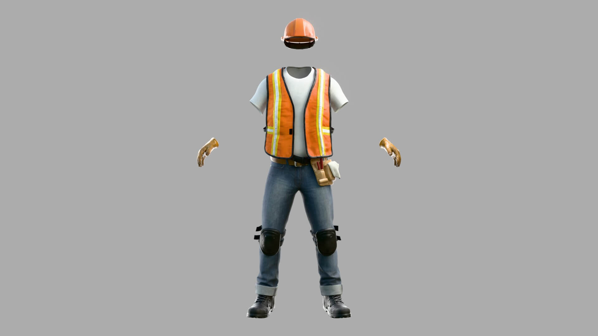 Construction Worker Outfit 1 - 3D Model by Desertsage