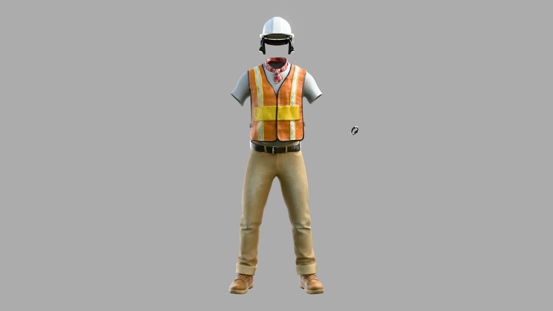Construction Worker Outfit 3 - 3D Model by Desertsage